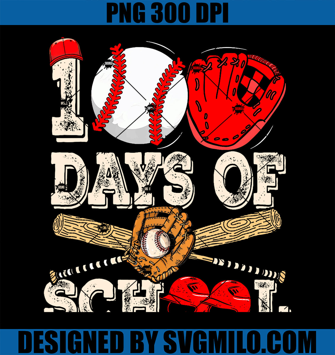 100DaysOfSchoolBaseball100ThDayPNGcopy_2b274b77-cba5-4c2e-82a3 ...