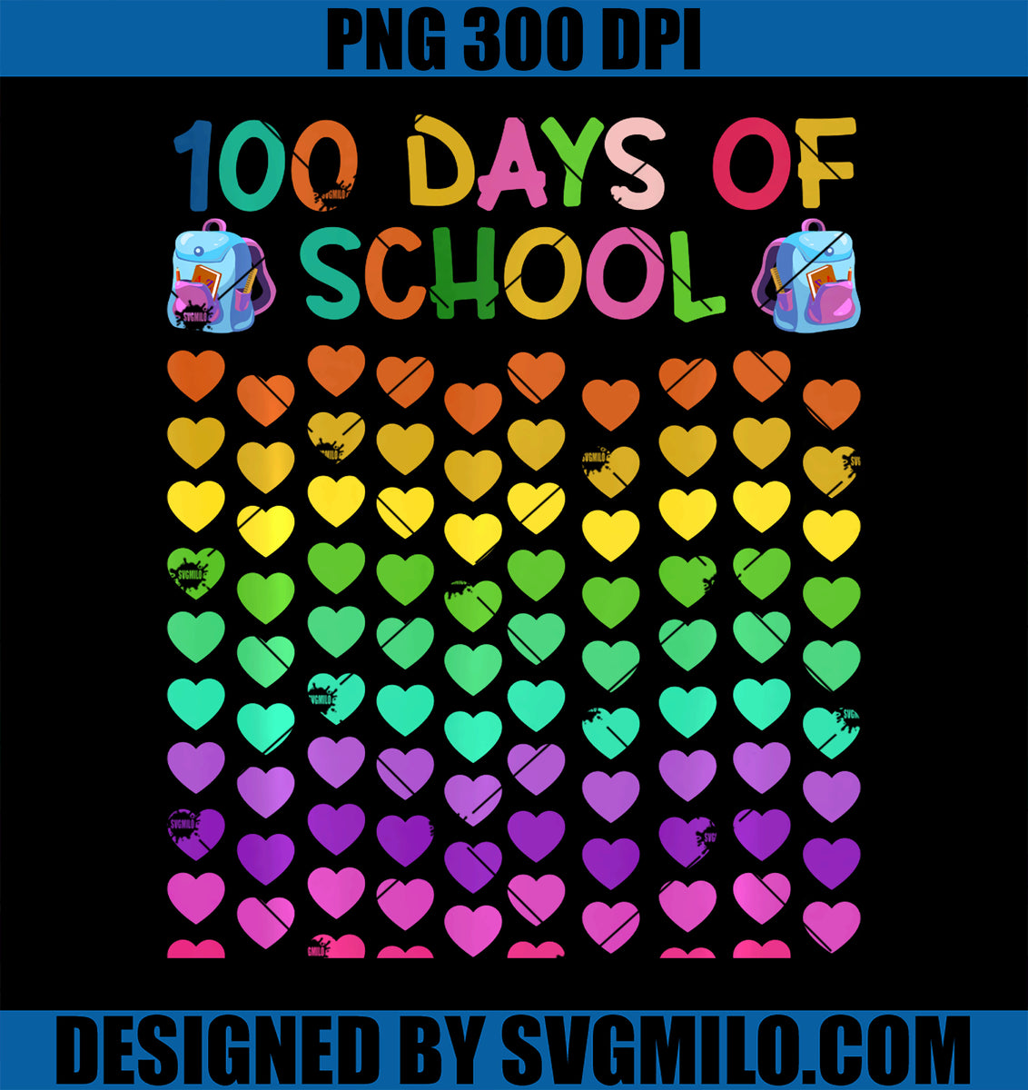 100DaysOfSchoolColorfulHeartsRainbowStudentsTeachPNGcopy_1200x1200.jpg ...