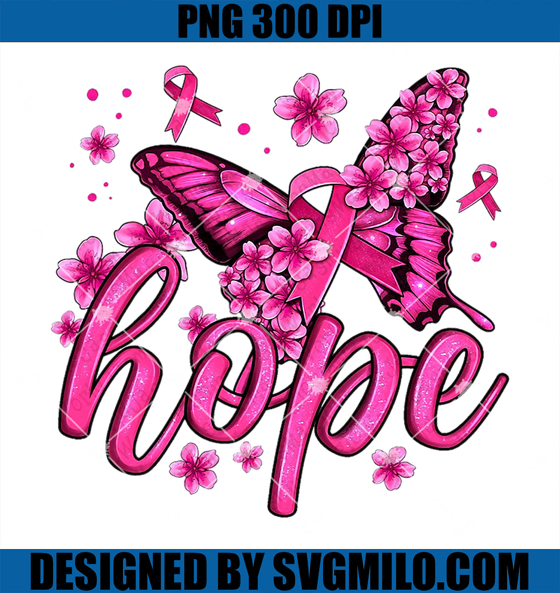 HopePinkRibbonButterflyBreastCancerAwarenessWarriorPNGcopy_1200x1200 ...