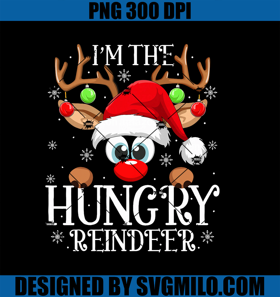 HungryReindeerChristmasFamilyMatchingGroupPNG_FunnyXmasPNGcopy ...