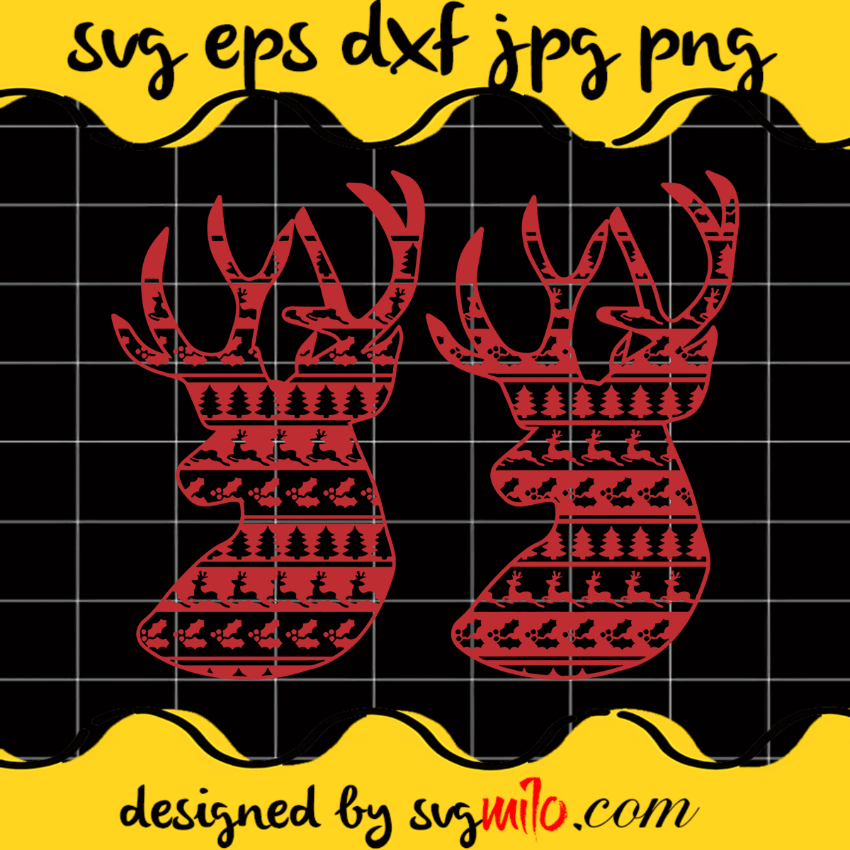 svgmilo-reindeer-heart-cricut-cut-file-silhouette-cutting-file-premium ...