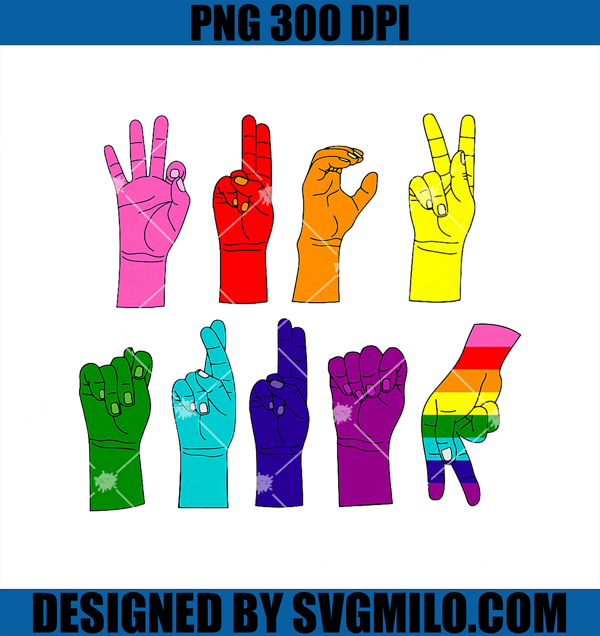 Anti-Trump ASL Sign Language LGBTQ+ PNG, Protest PNG