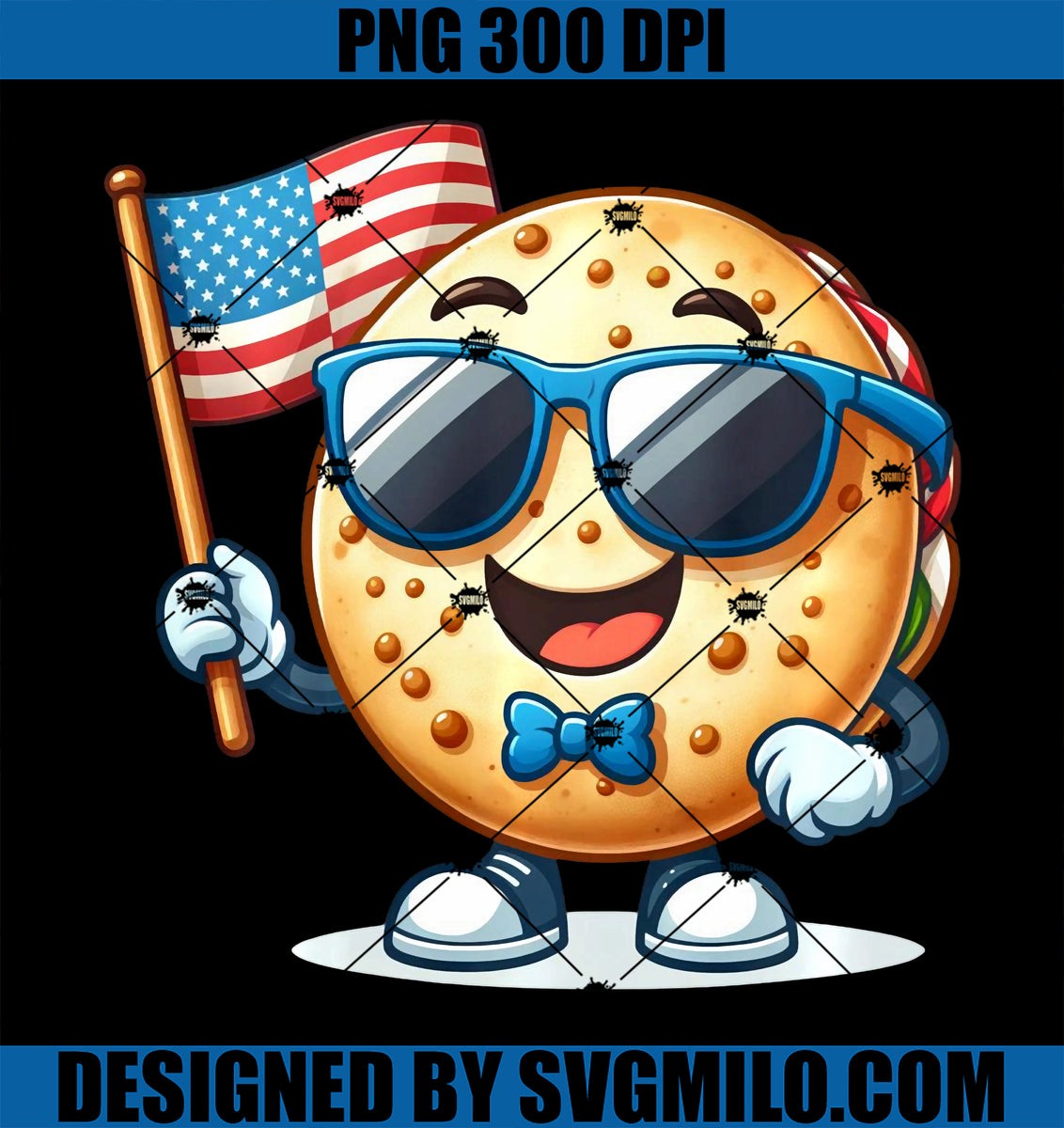Arepa_Patriotica_American_USA_Flag_PNG_Funny_Fourth_4th_Of_July_PNG ...