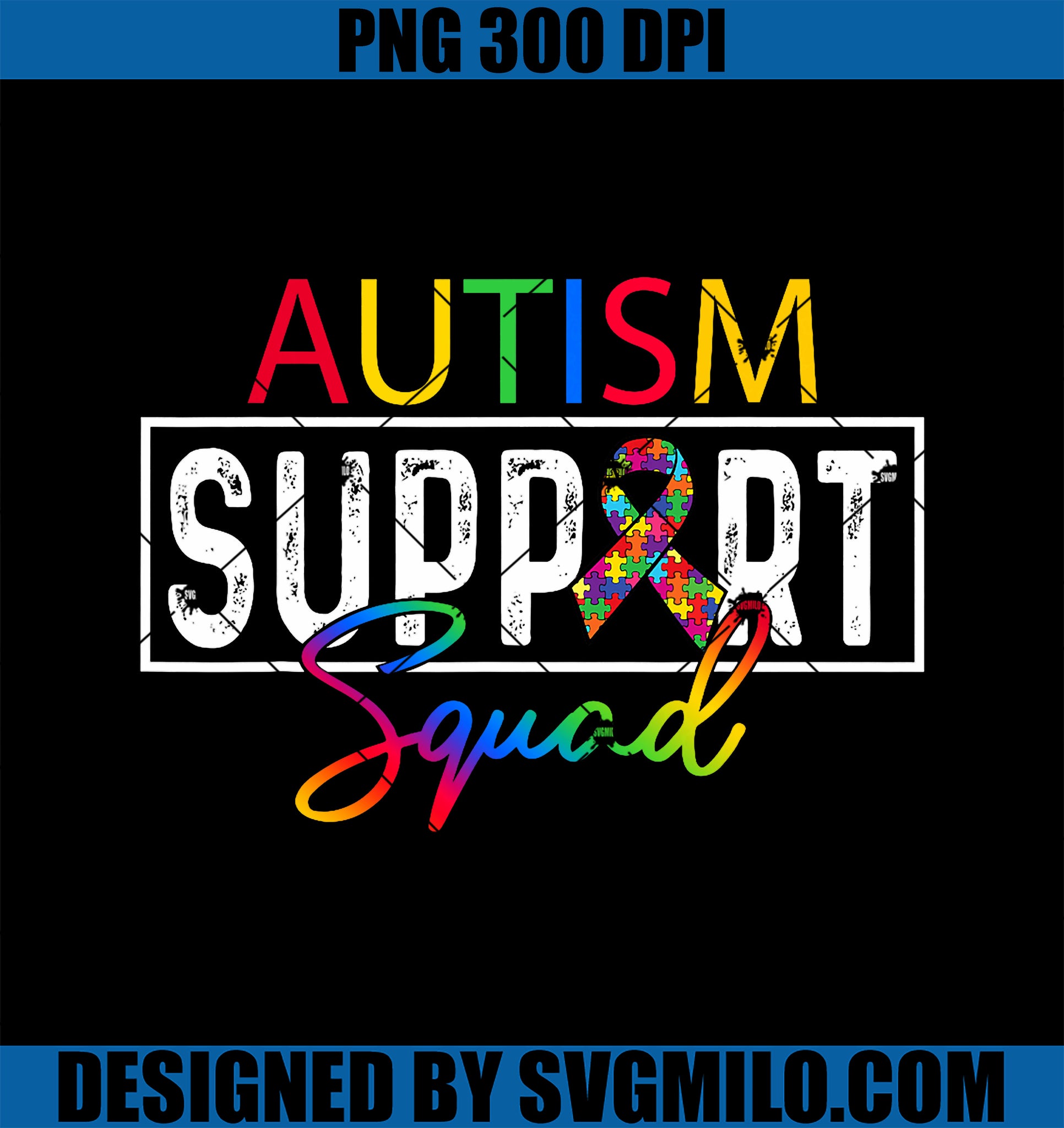 Autism Squad Awareness Autism Support PNG, Team Group Family PNG