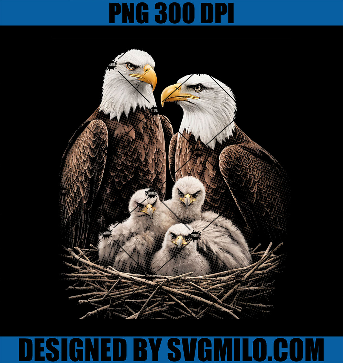 BaldEagleDadMomPNG_ThreeEagletChicksBabiesInNestPNGcopy_1200x1200.jpg?v ...