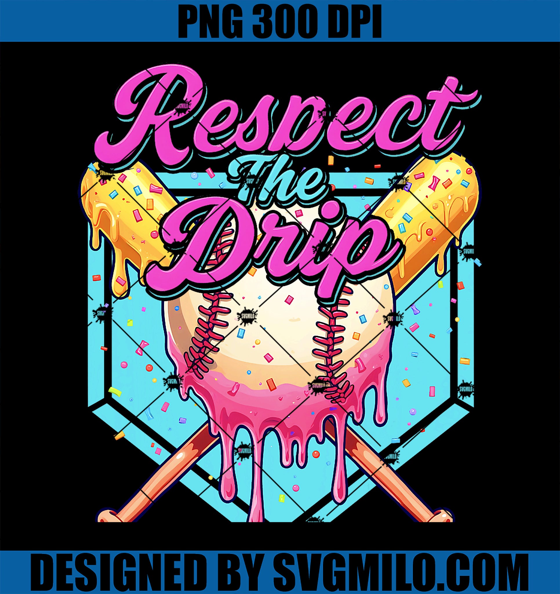Baseball Drip PNG, Boys Home Plate Youth sports Respect The Drip PNG