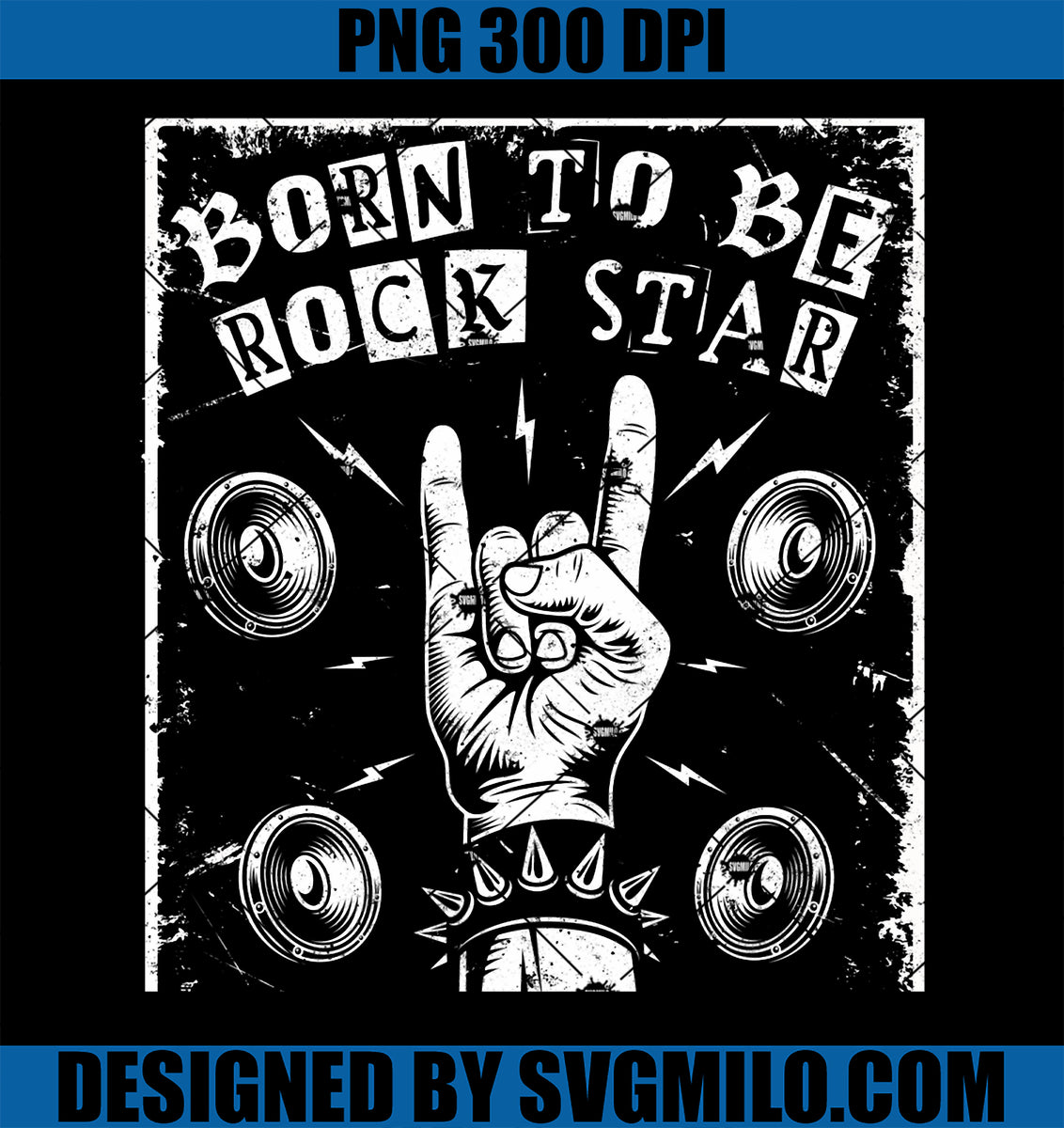 BorntoBeRockStarPNG_RetroVintageHandHornsRockandRollPNGcopy_1200x1200 ...