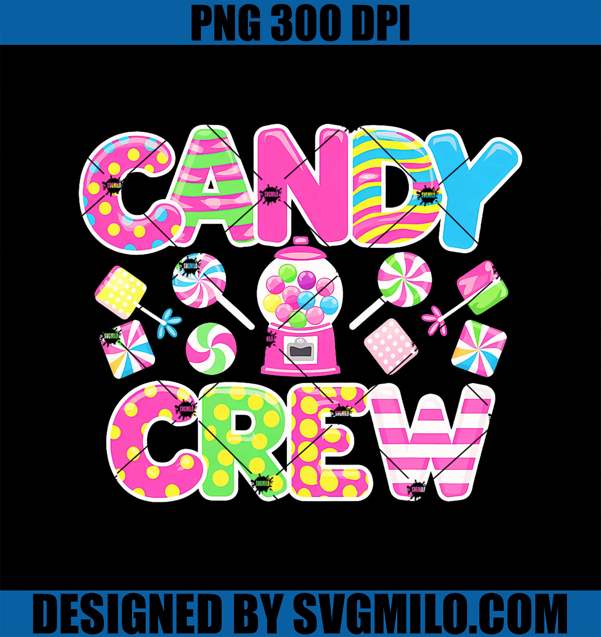 Candy Land Candy Crew Decorations Sweetie Candy Squad PNG