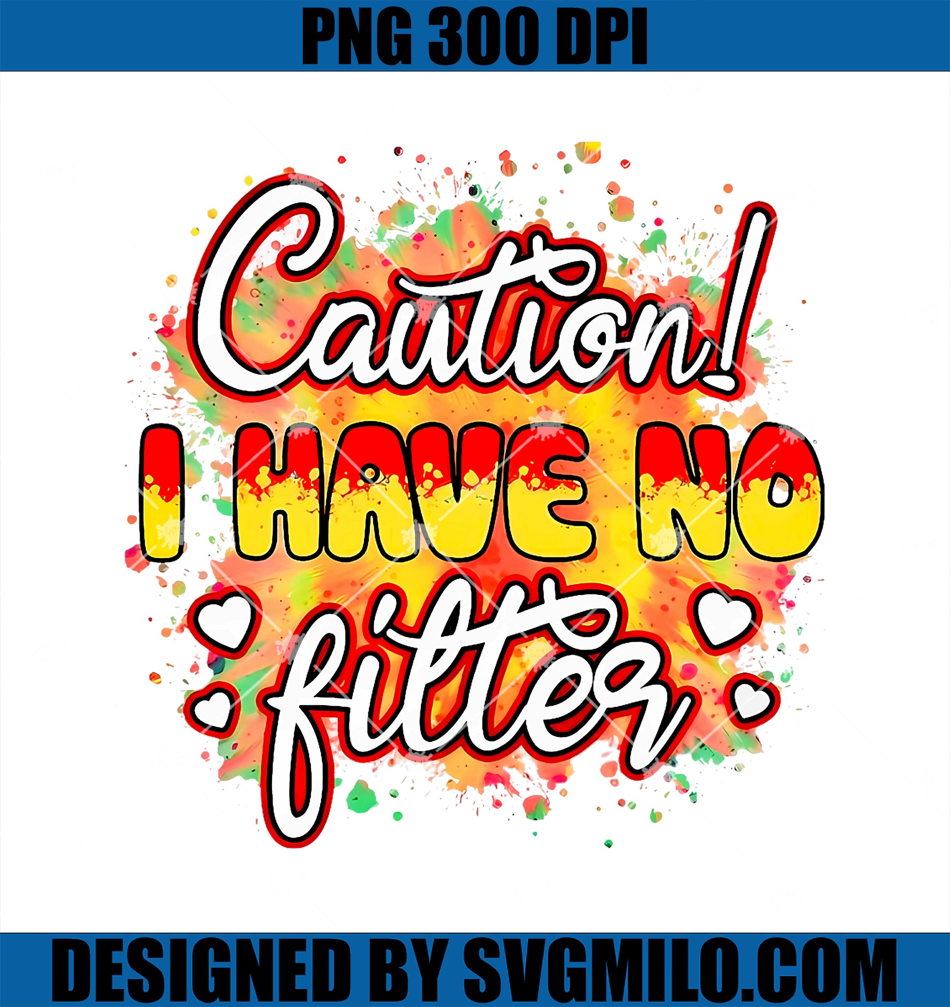 Caution I Have No Filter PNG, Funny Sarcasm Joke Humor PNG