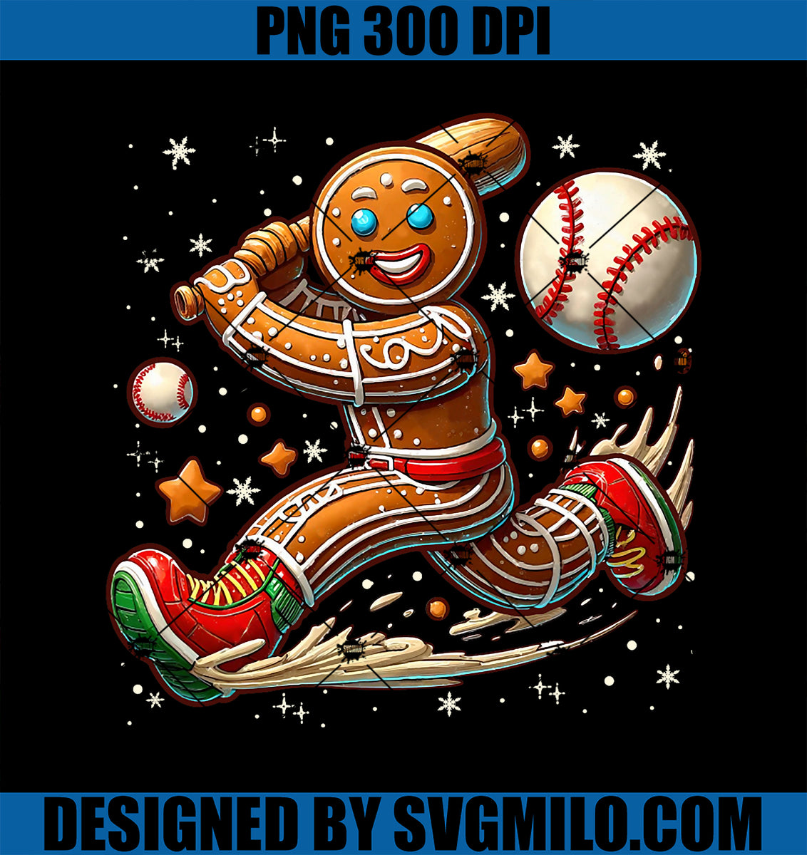 ChristmasGingerbreadManSportsPlayerPNG_FunnyBaseballXmasPNGcopy ...