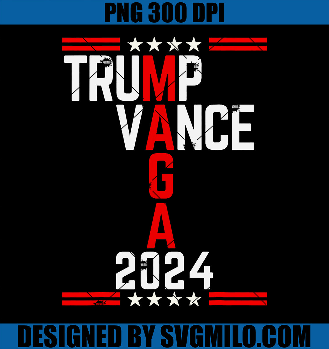 Classic_Trump_Vance_2024_PNG_Retro_Stripe_Trump_JD_Vance_MAGA_PNG_copy ...