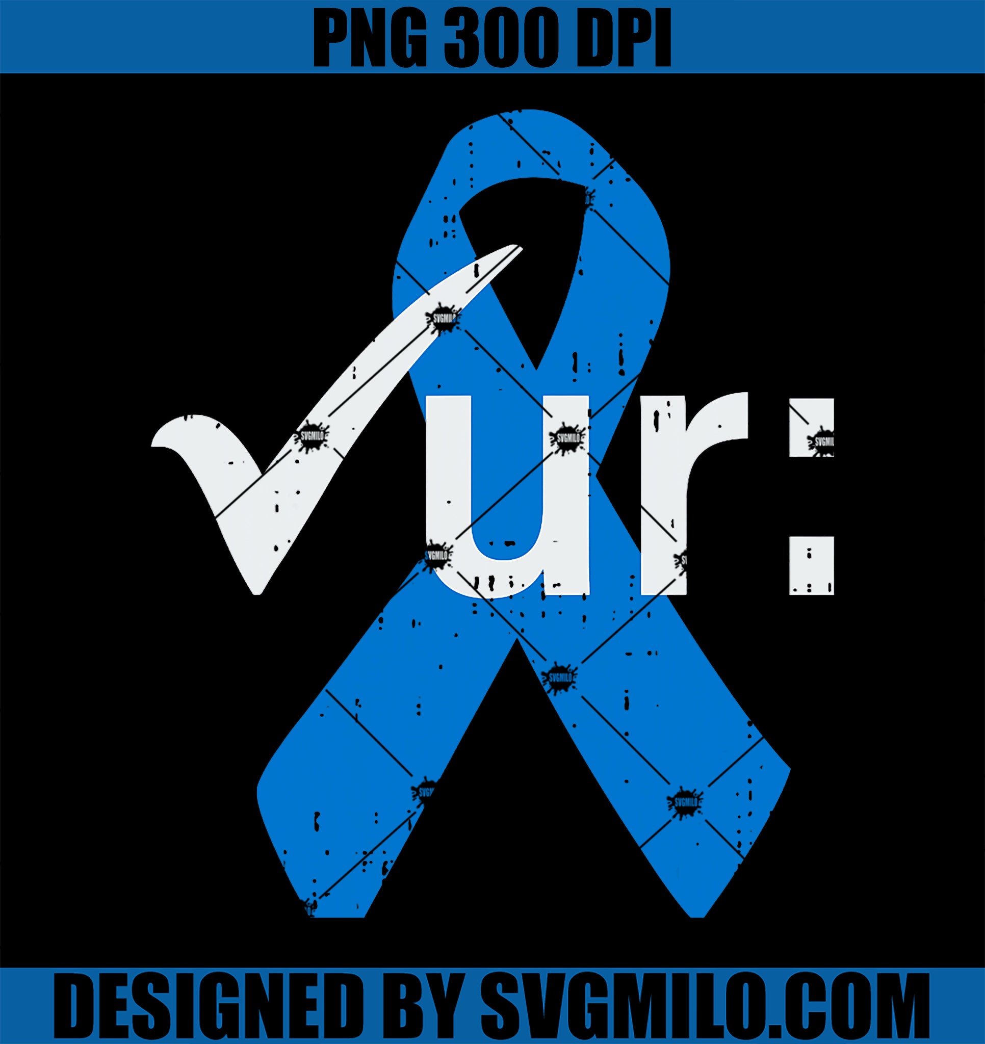 Colorectal Colon Cancer PNG, Awareness Blue Ribbon Colonoscopy PNG