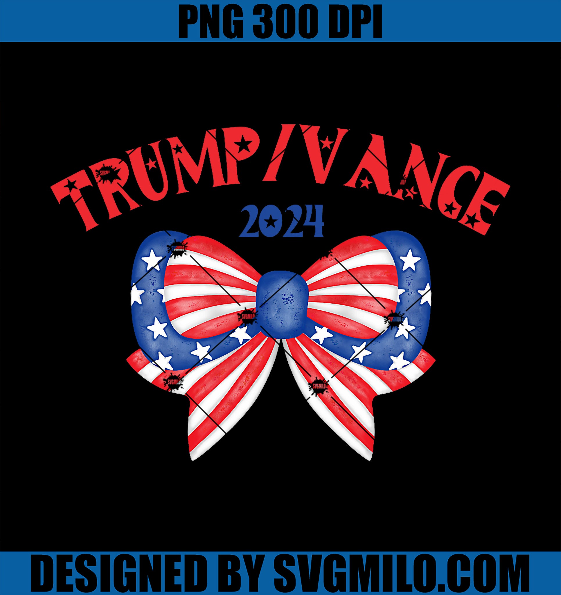 Coquette President Donald Trump & JD Vance 2024 USA PNG