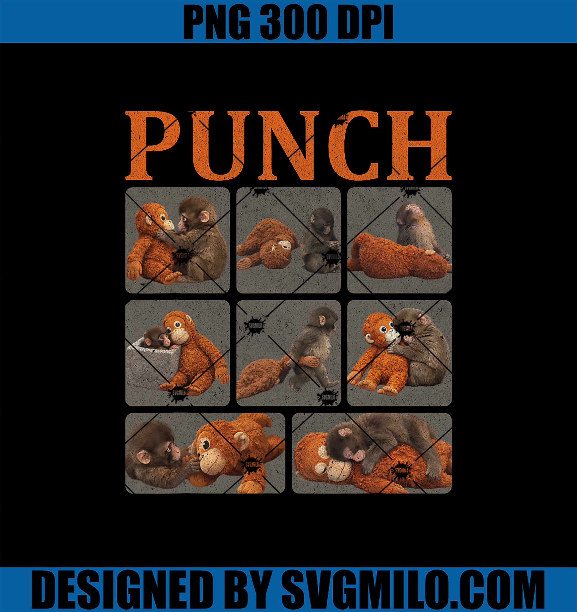 Cute Monkey PNG, Punch PNG