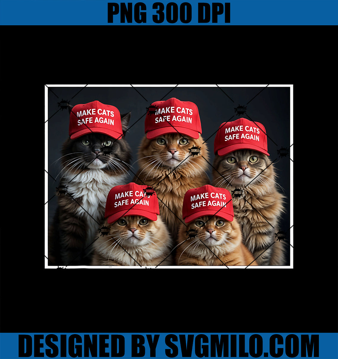 DonaldTrumpCatPNG_MakeCatsSafeAgainRedHat2024DebateFunnyPNGcopy ...