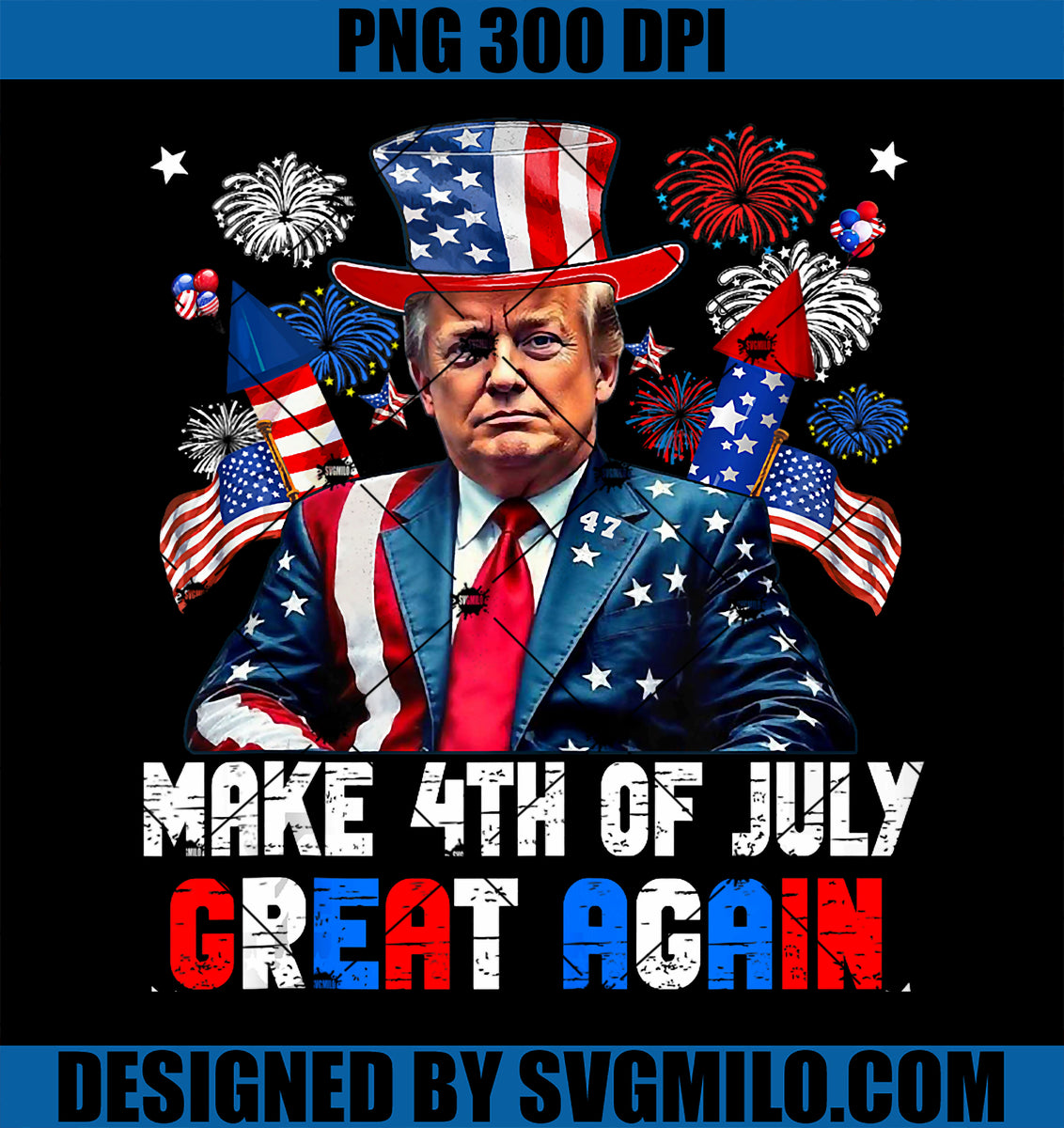 DonaldTrumpPatrioticFireworkMakePNG_4thOfJulyGreatAgainPNGcopy ...