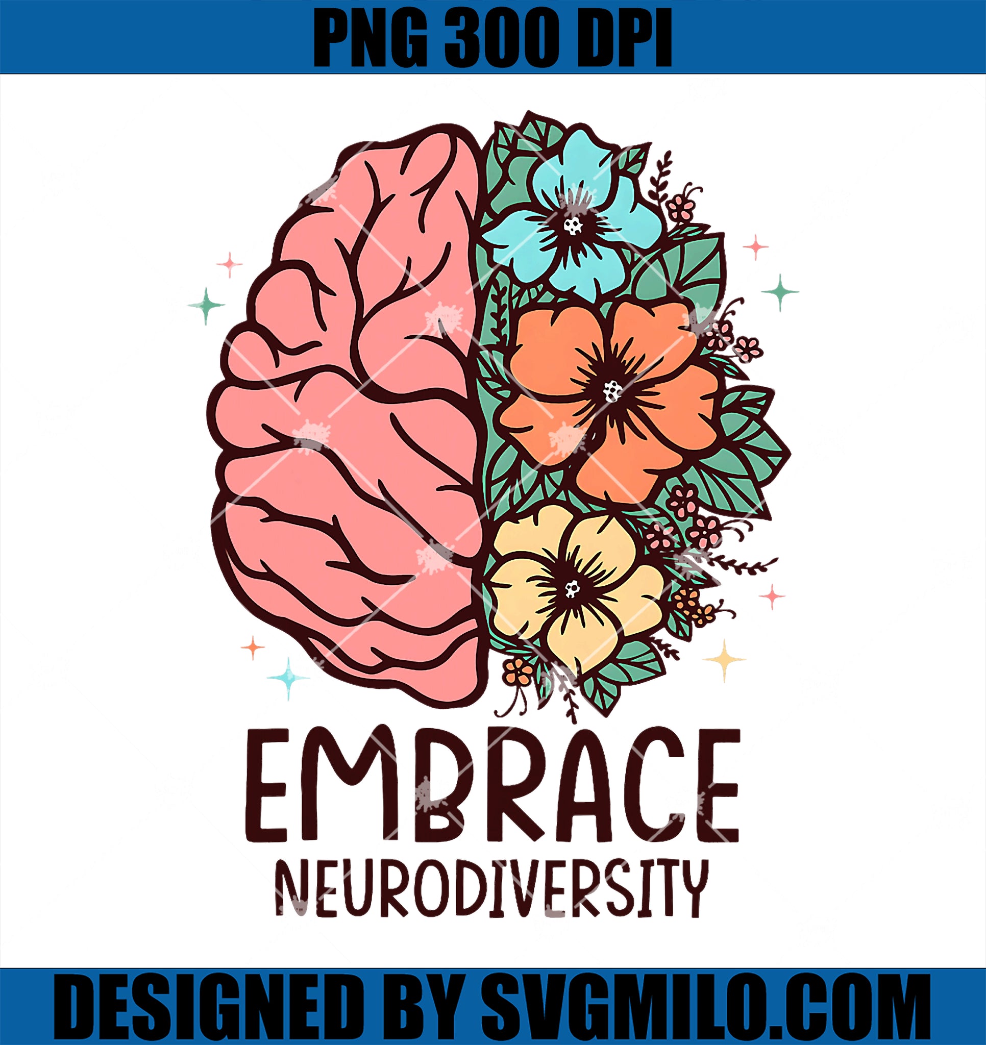 Embrace Neurodiversity PNG, Autism Awareness ASD PNG