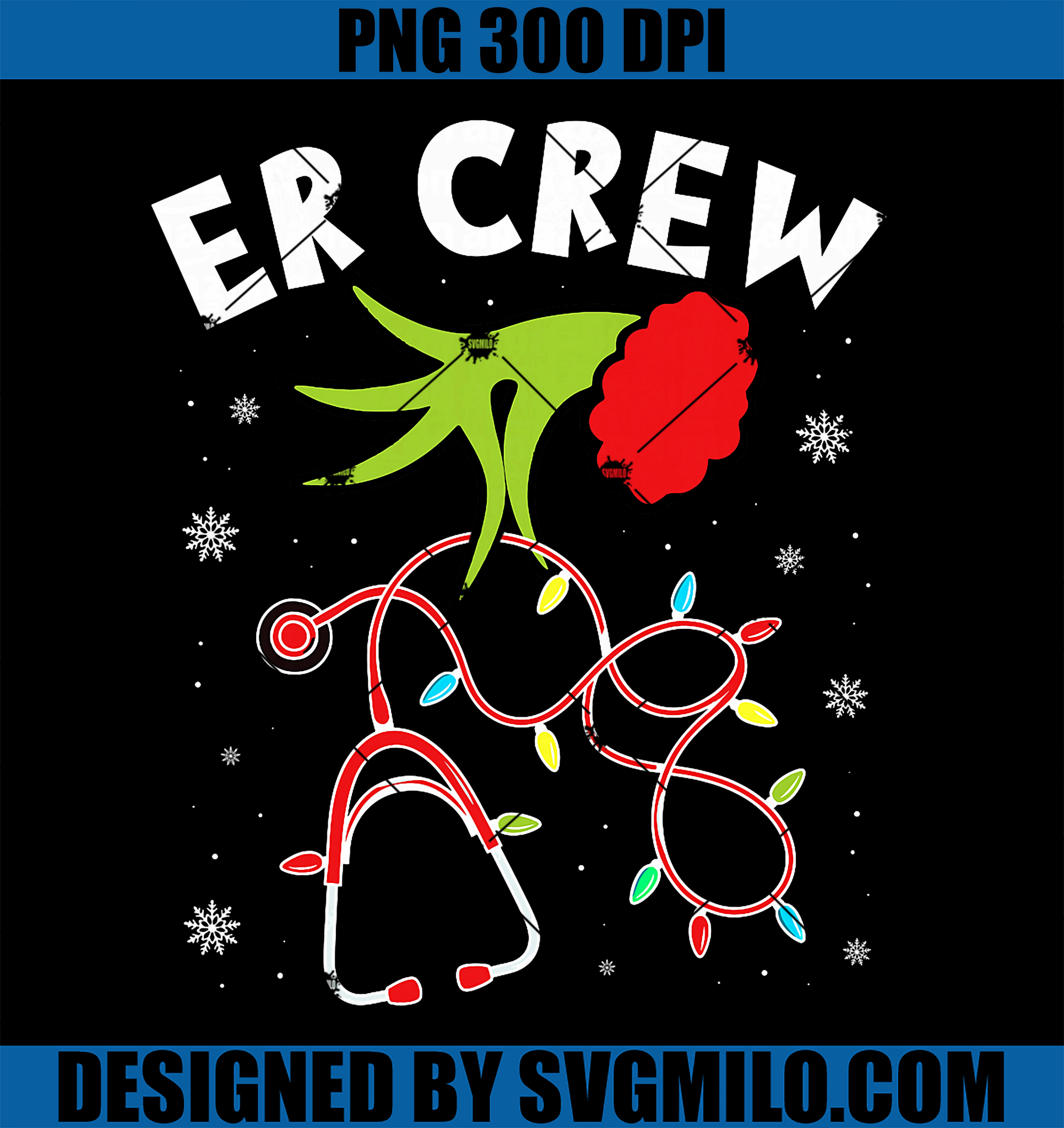 Emergency Room Christmas Er Crew PNG, Nurse Xmas Holiday Nursing PNG
