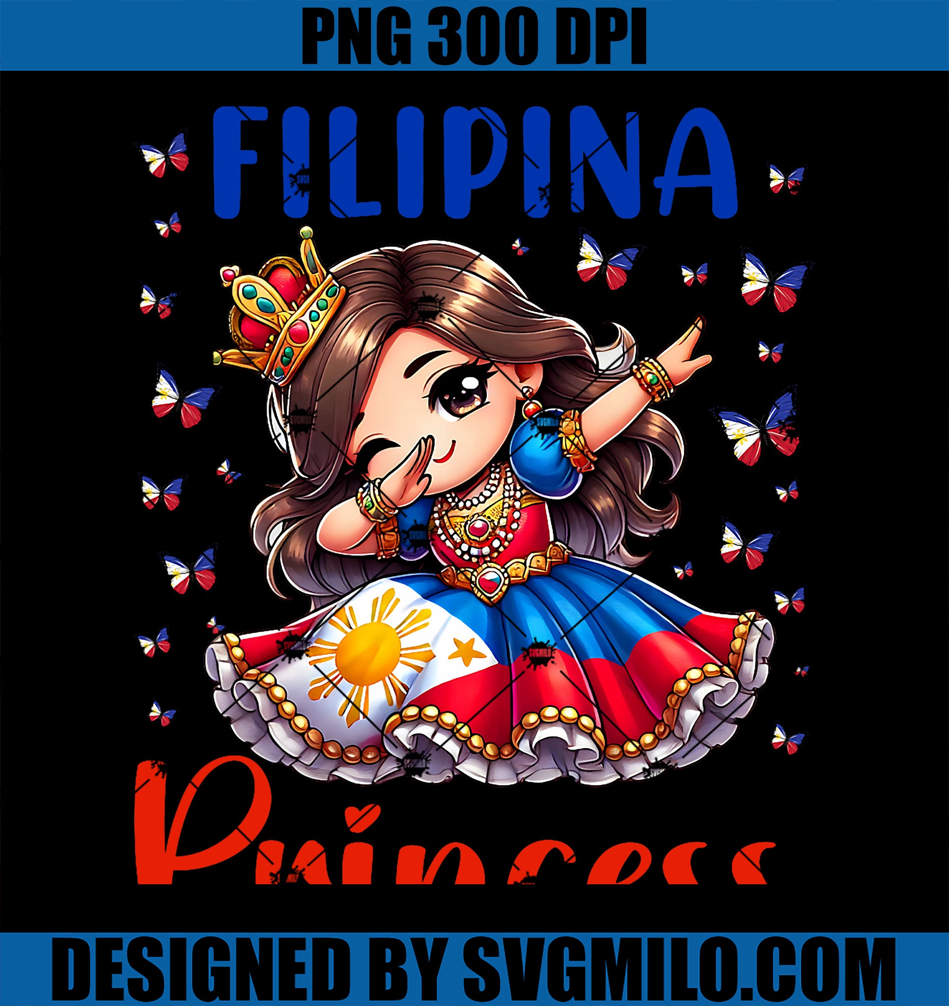Filipina PNG, Princess Dabbing PNG