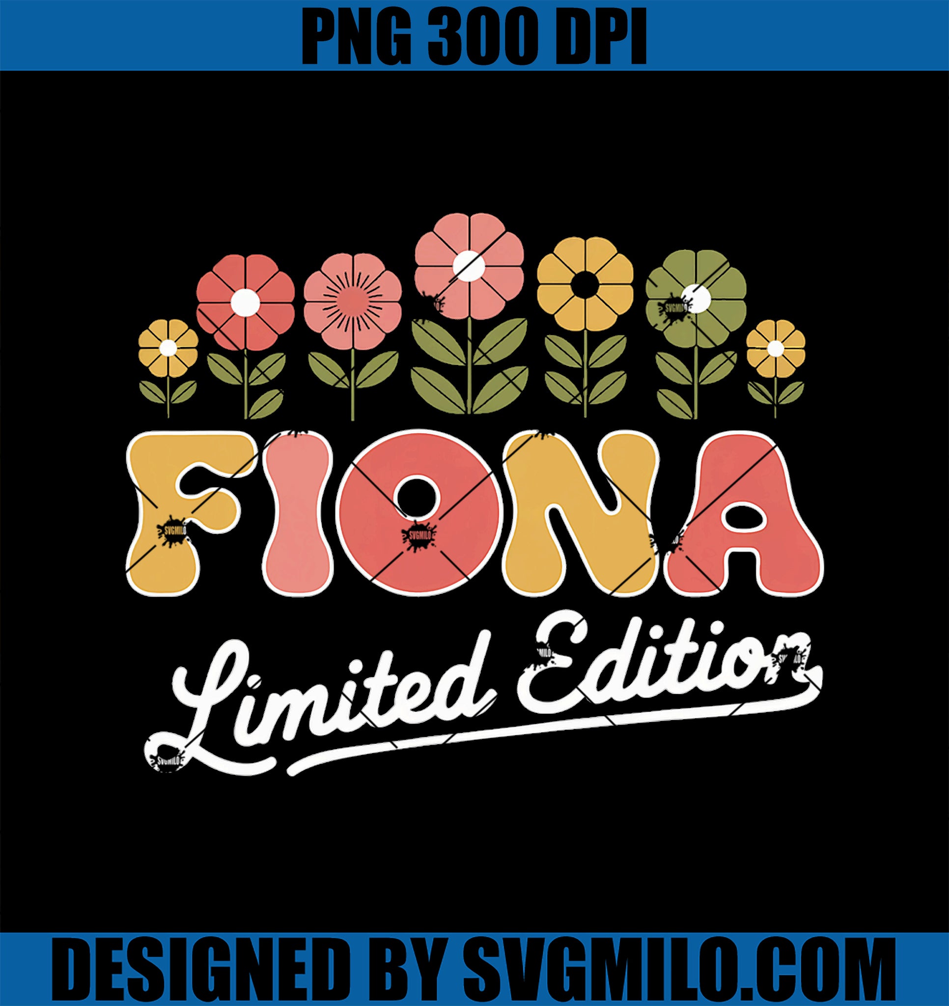 Fiona Limited Edition PNG, Vintage Custom Name Wife Grandma PNG