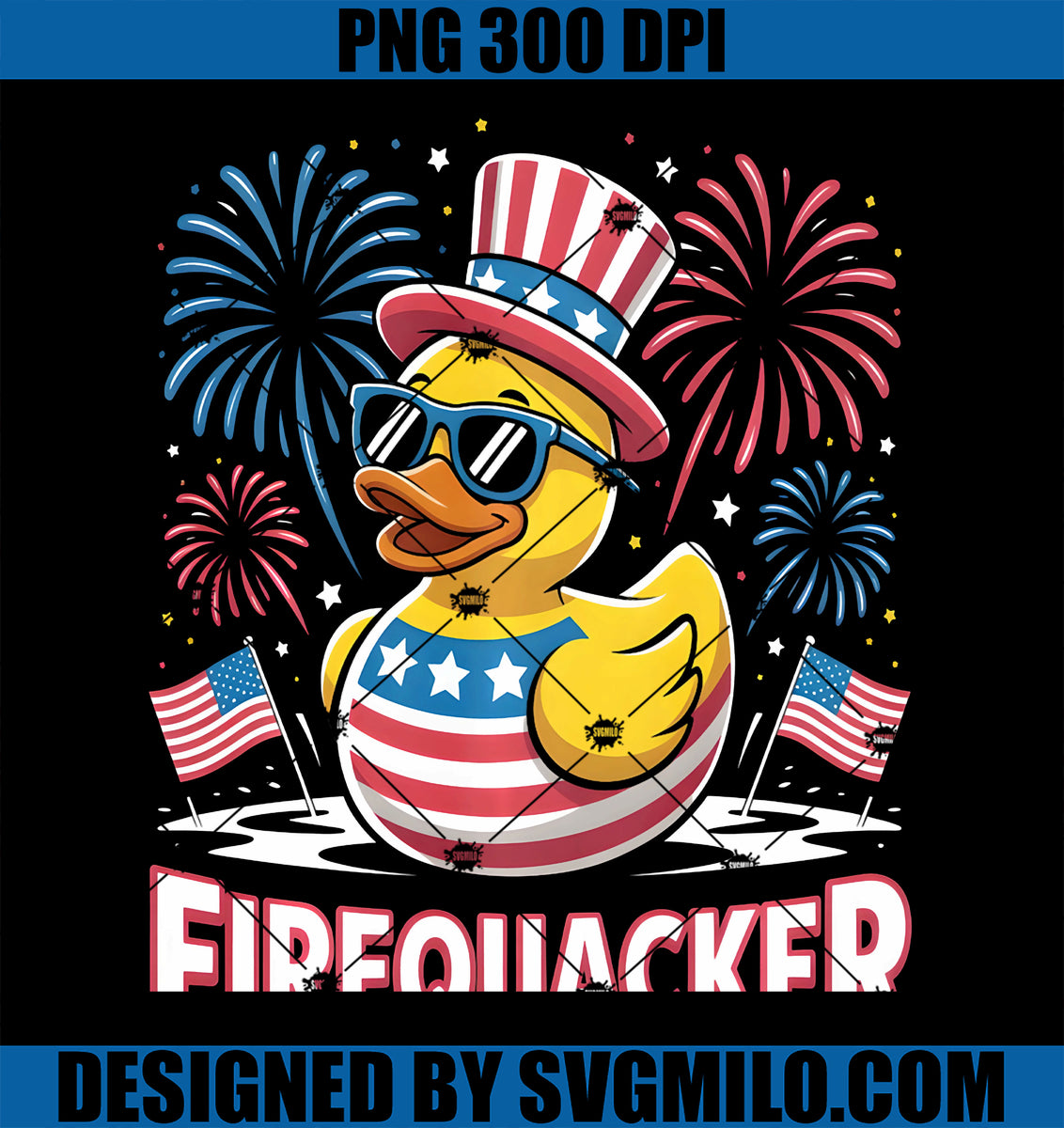 FirequackerRubberDuckPNG_AmericanFlagFireworks4thOfJulyPNGcopy ...