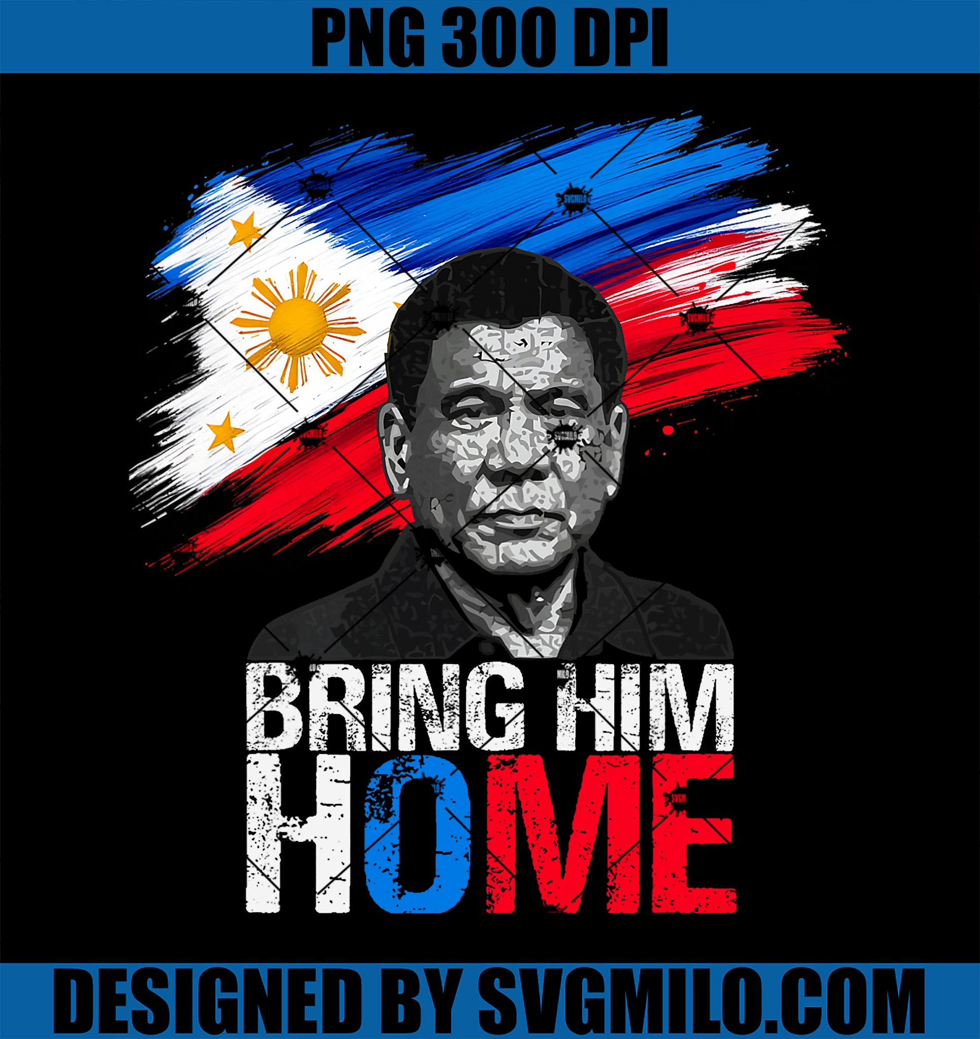 Free Duterte Bring Him Home PNG, Philippines Prrd Du30 Supporter