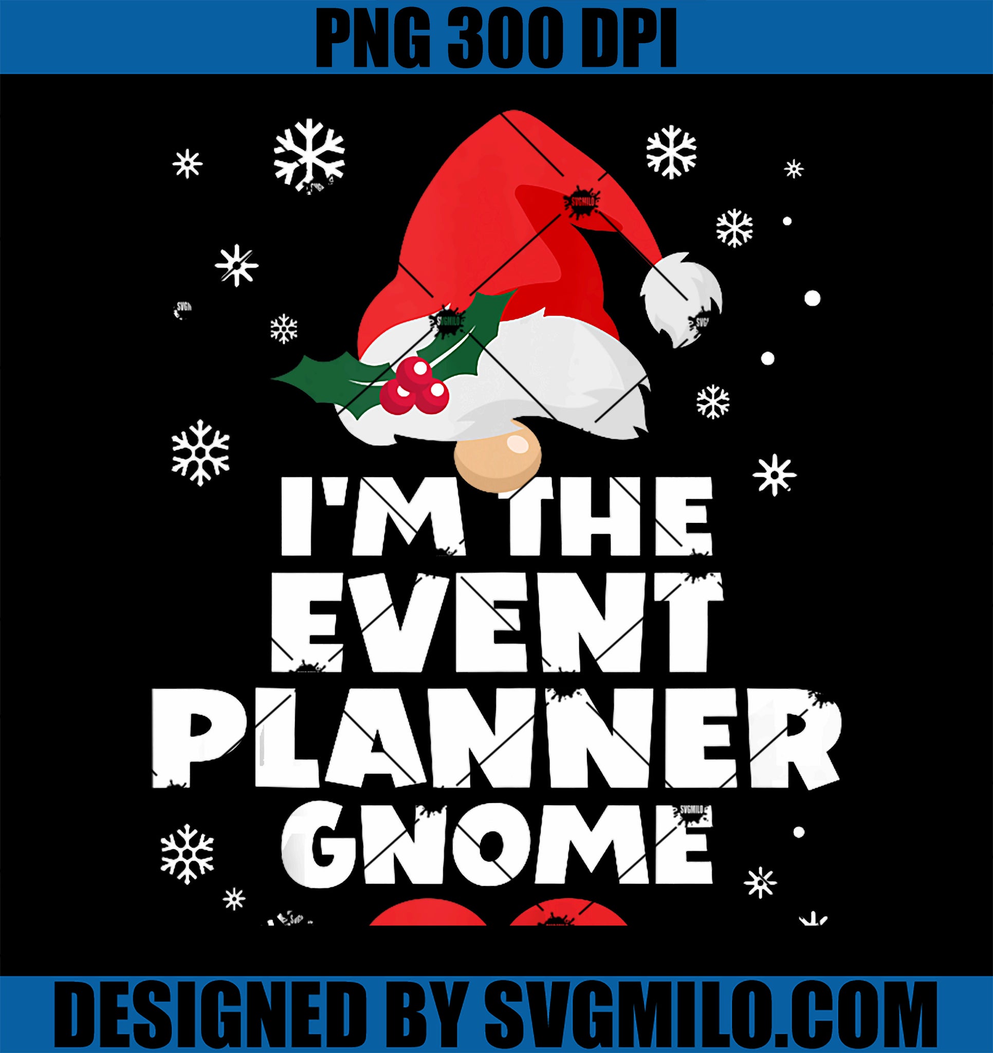 Funny Event Planner Gnome PNG, Family Matching Group Christmas PNG