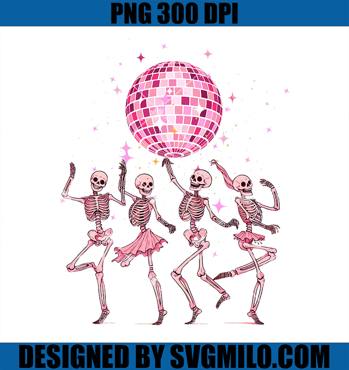FunnyHalloweenPinkSkeletonDivaGirlsClubBirthdayPartyPNGcopy_1200x1200 ...