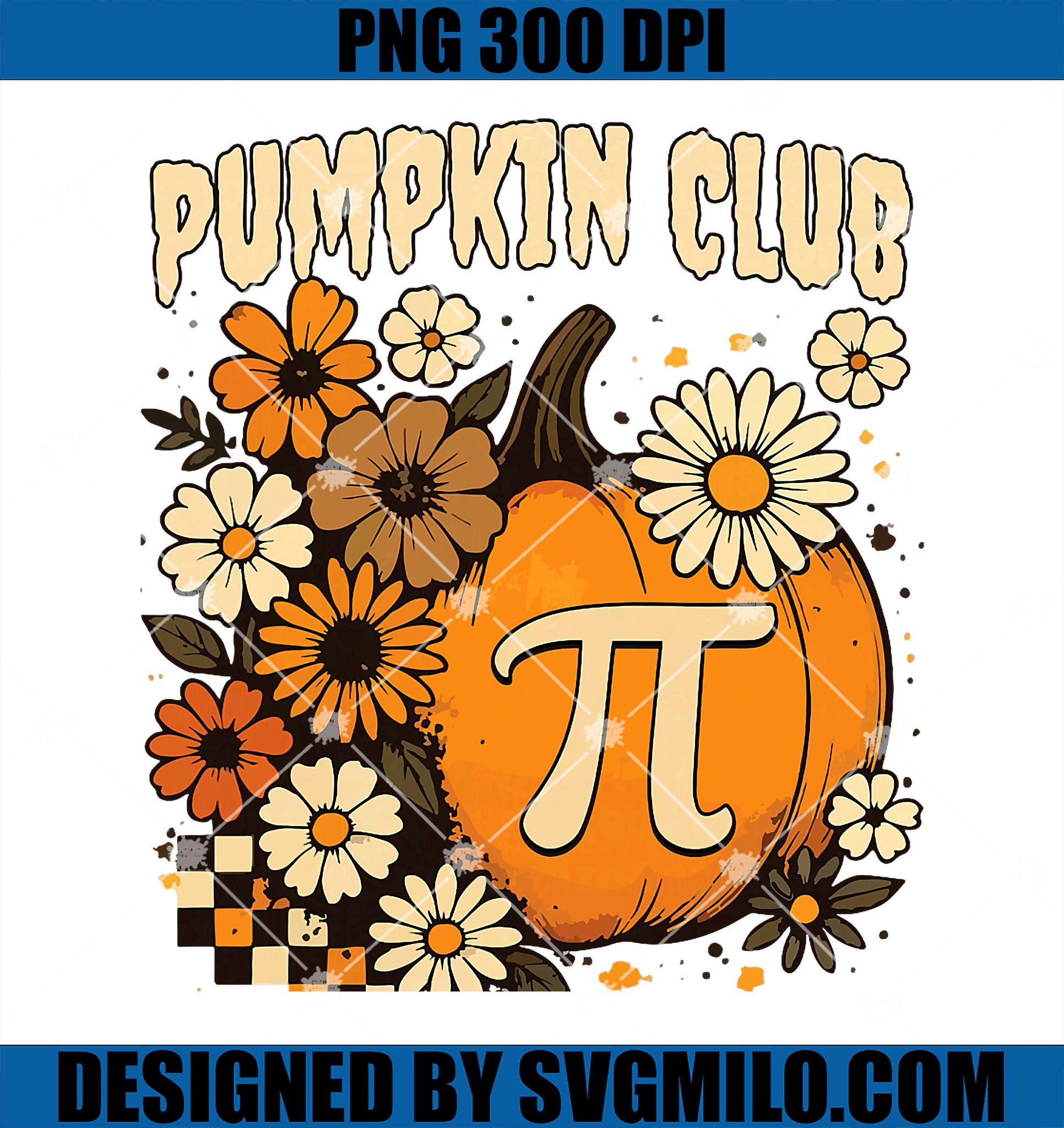 Funny Pumpkin Pi Club PNG, Halloween Math PNG