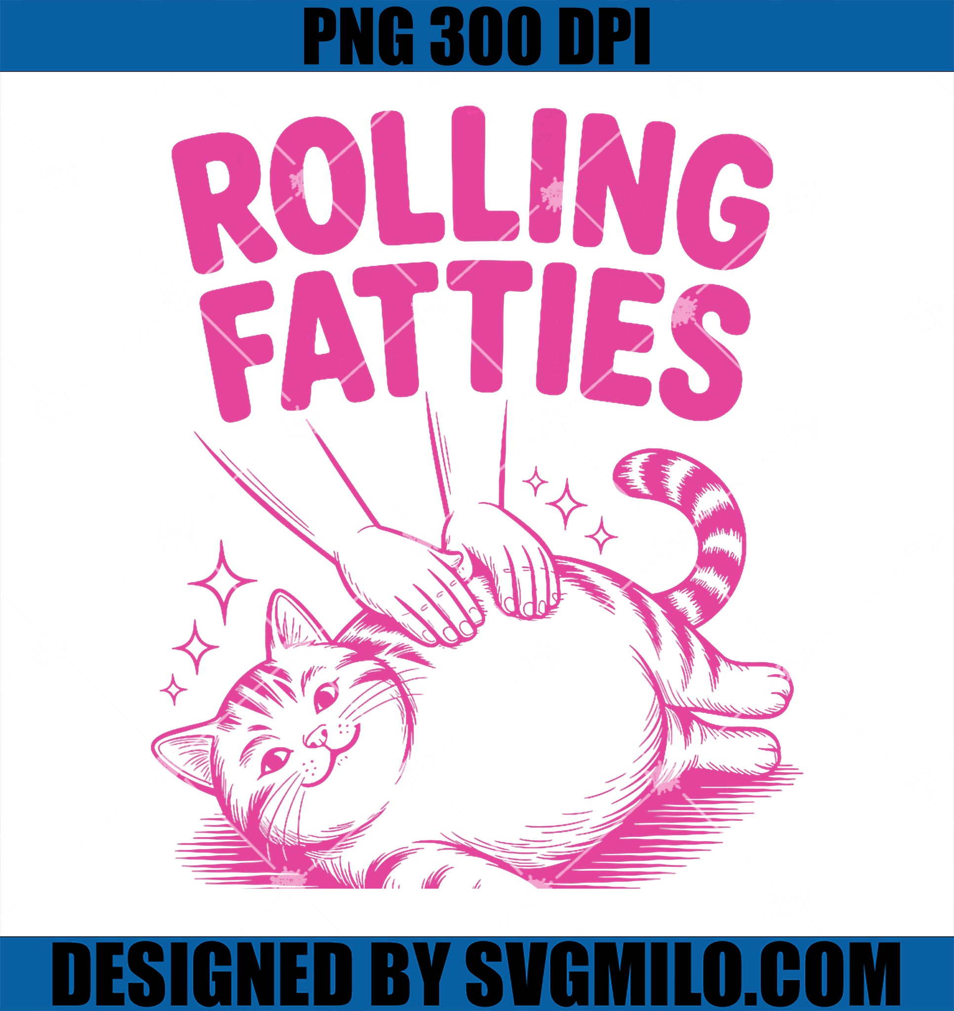 Funny Rolling Fat Cat Meme PNG, Humor Retro Cat Lovers Joke PNG