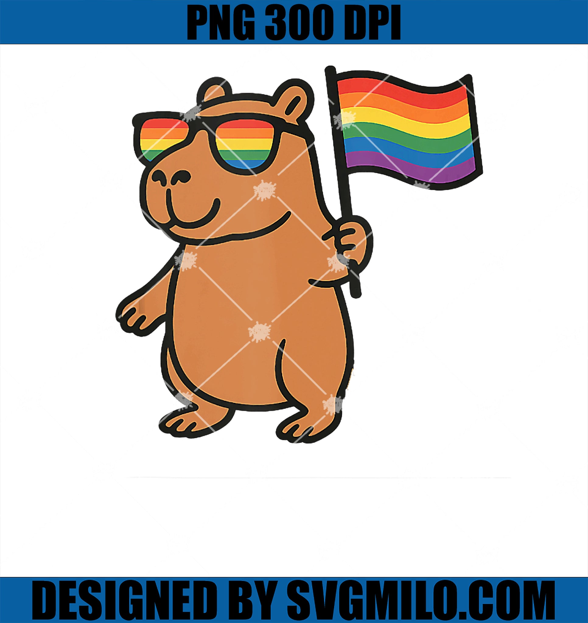 Gay Pride PNG, Capybara PNG