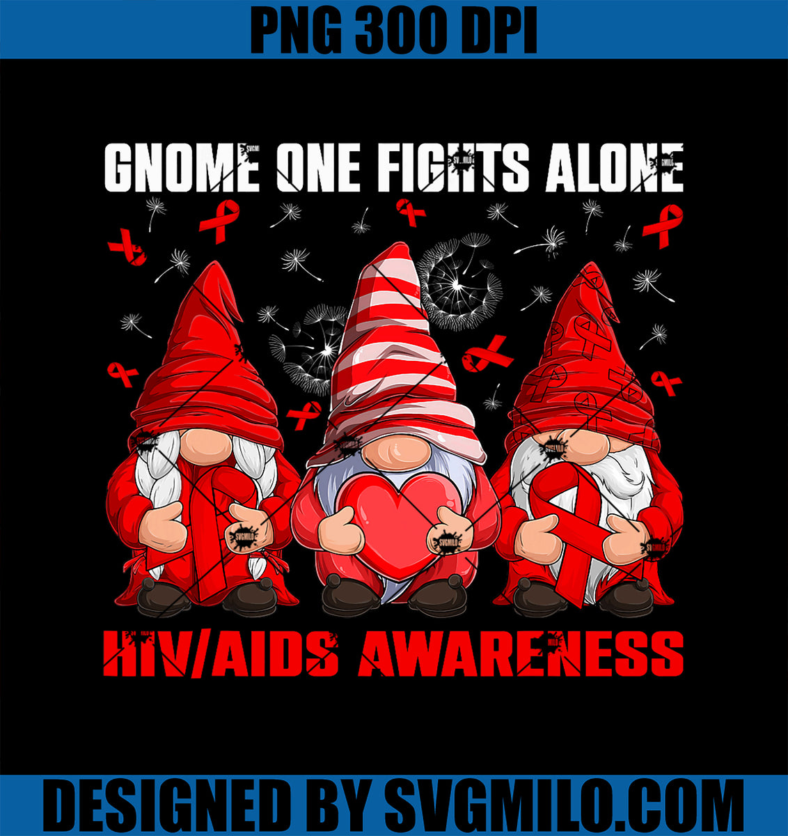 GnomesOneFightsAlonePNG_GnomeHIVAIDSAwarenessGnomeRedRibbonPNGcopy ...