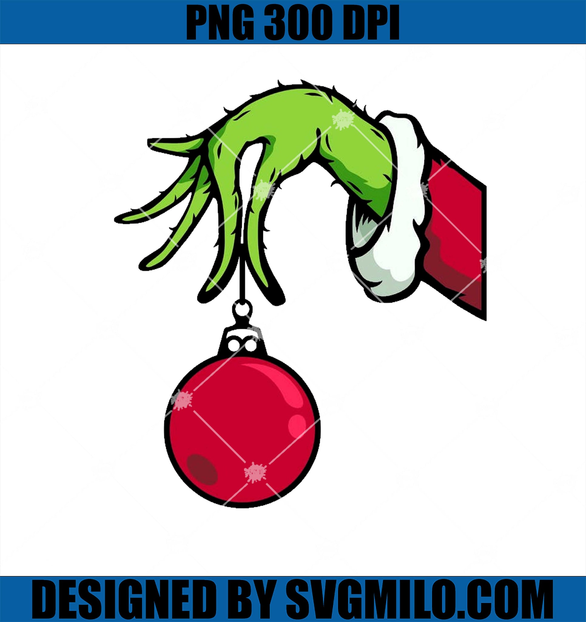Grinch Hand PNG, Xmas Grinch PNG, Grinchy Hand Ornemant PNG