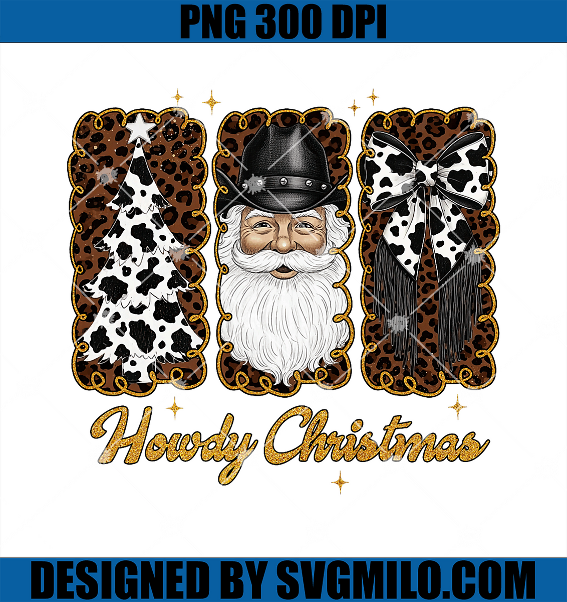 HowdyChristmasPNG_CowboySantaClausCoquetteBowWesternXmasPNGcopy ...