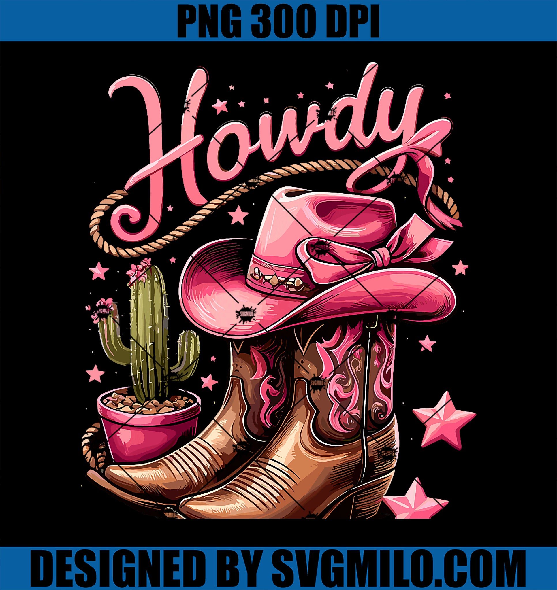 Howdy Cowgirl PNG, Western Rodeo PNG