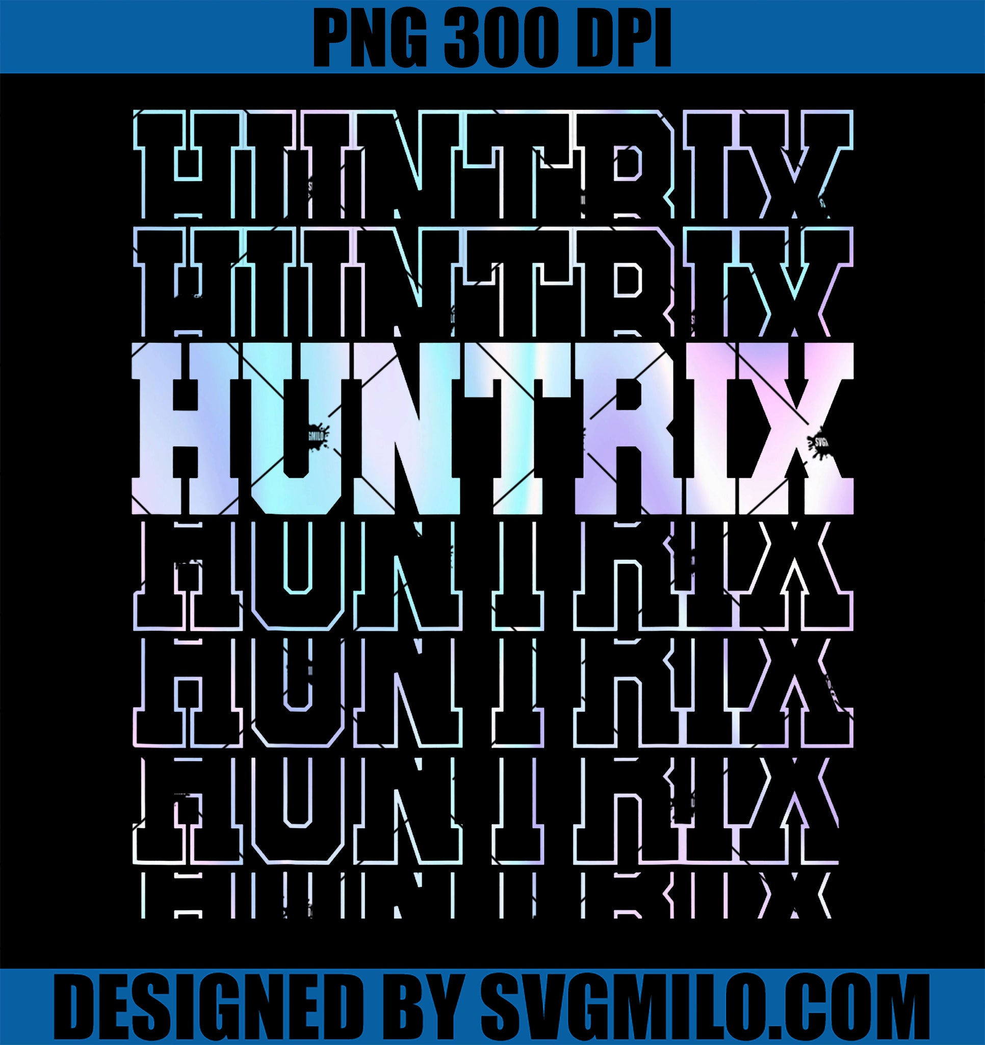 Huntrix PNG, Name Personalized Tie Dye PNG