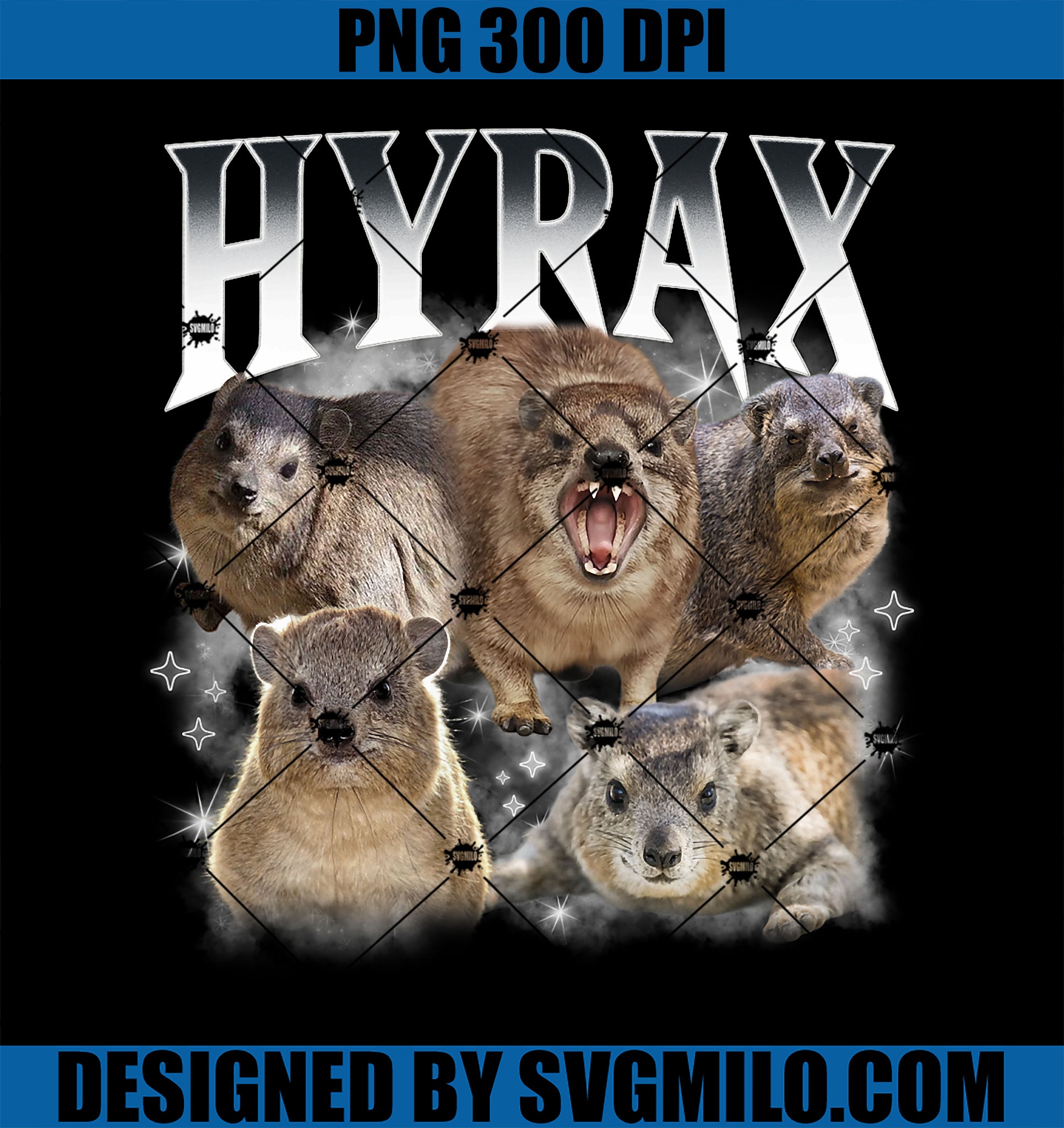 Hyrax Vintage Ugly Funny PNG, Meme Retro Animal PNG