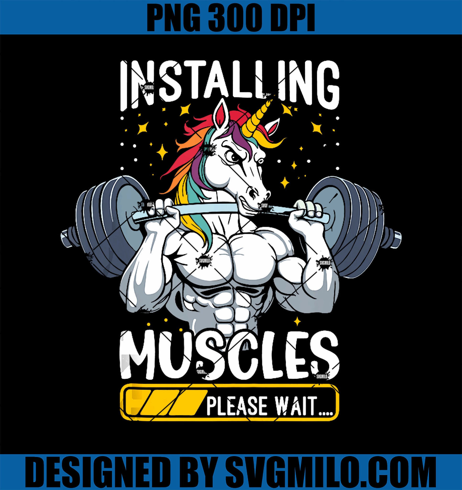 Installing Muscles PNG, Please Wait PNG