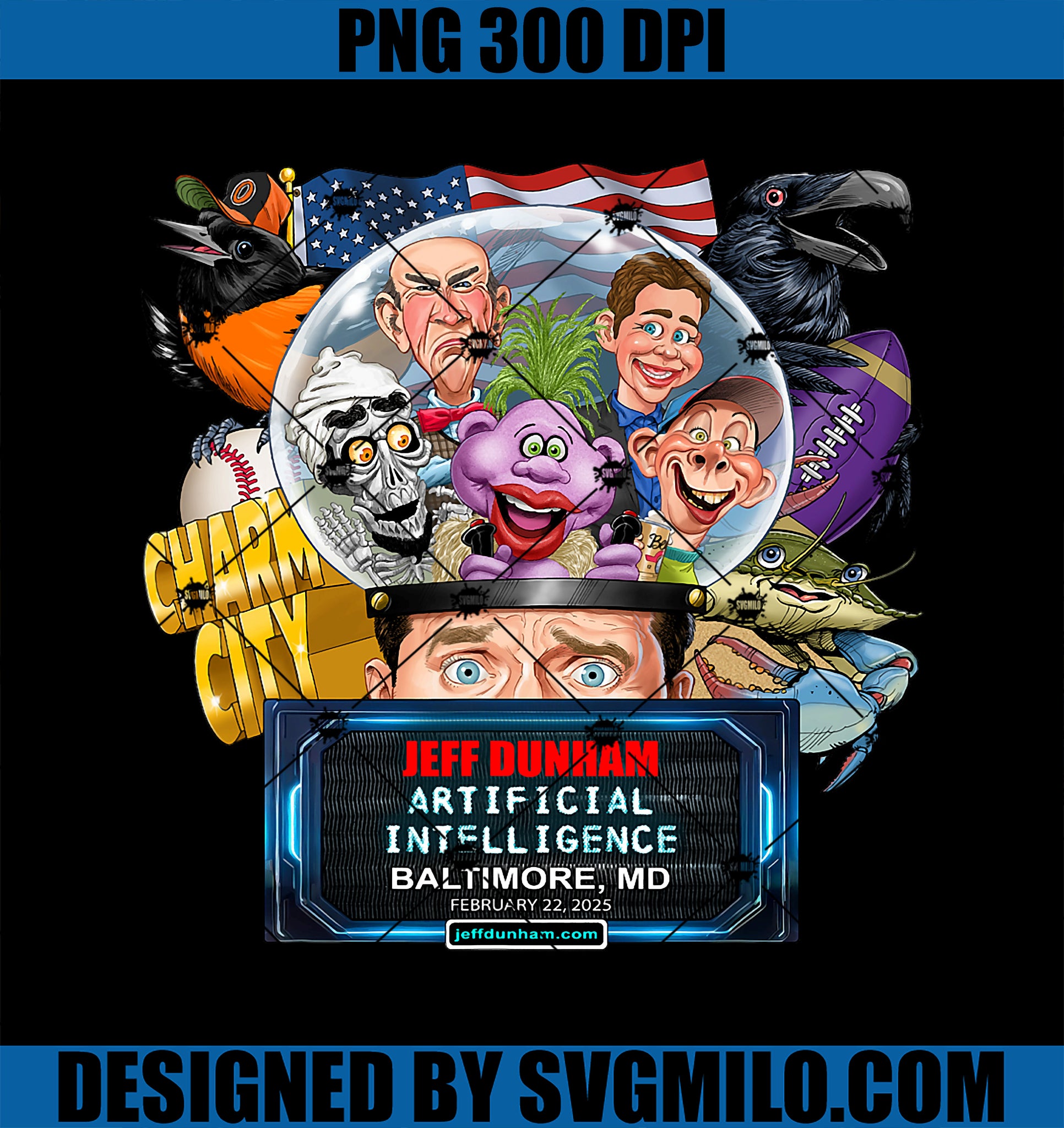 Jeff Dunham Baltimore PNG, MD 2025 PNG