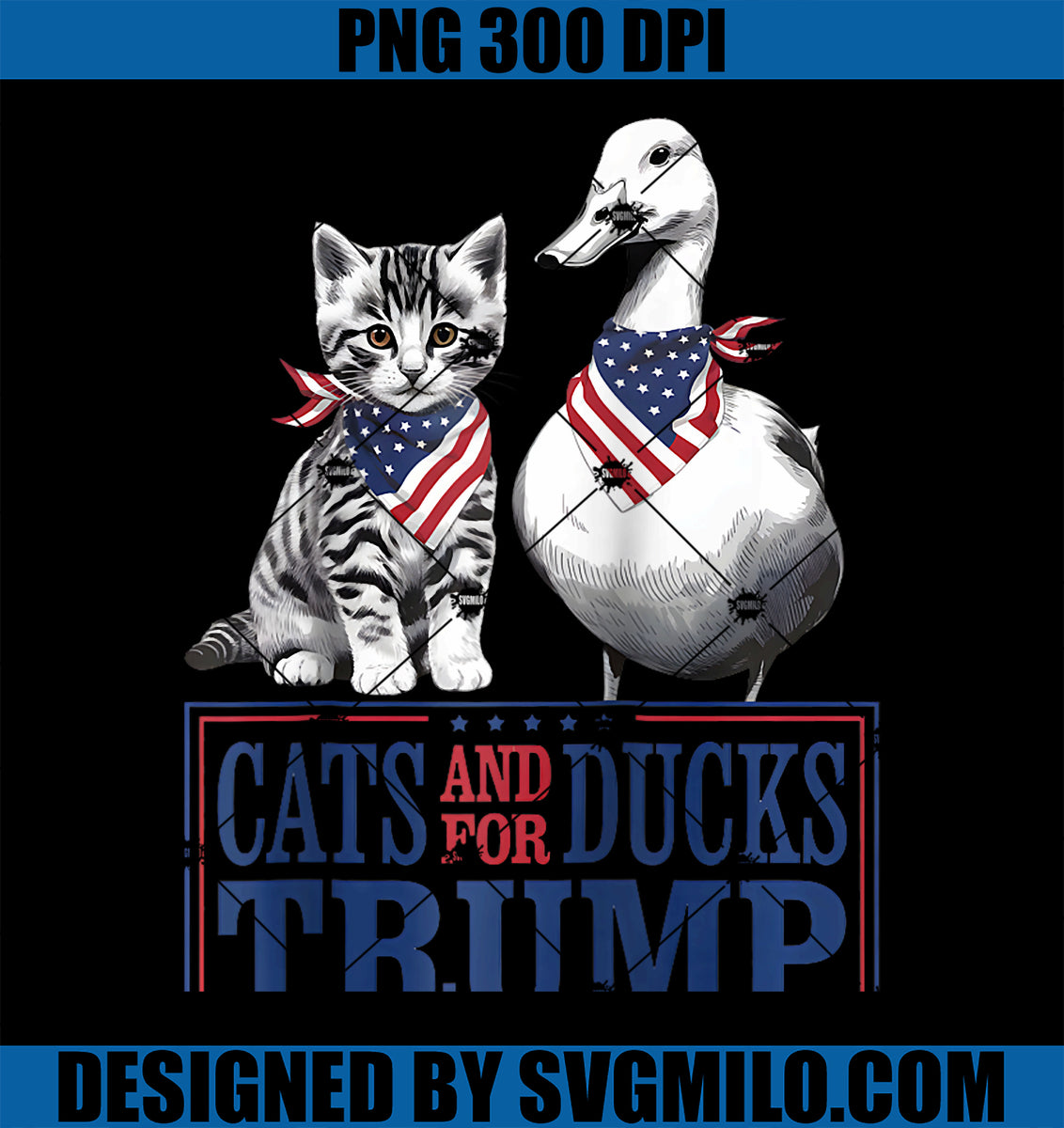 KittensforTrump2024PNG_CatsandDucksforTrumpVance2024RaglanPNGcopy ...