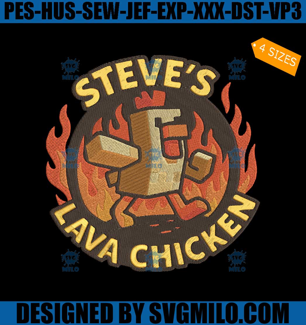 Lava-Chicken-Embroidered-Patch_-Pixel-Gamer-Flame-Badge-for-Jackets ...