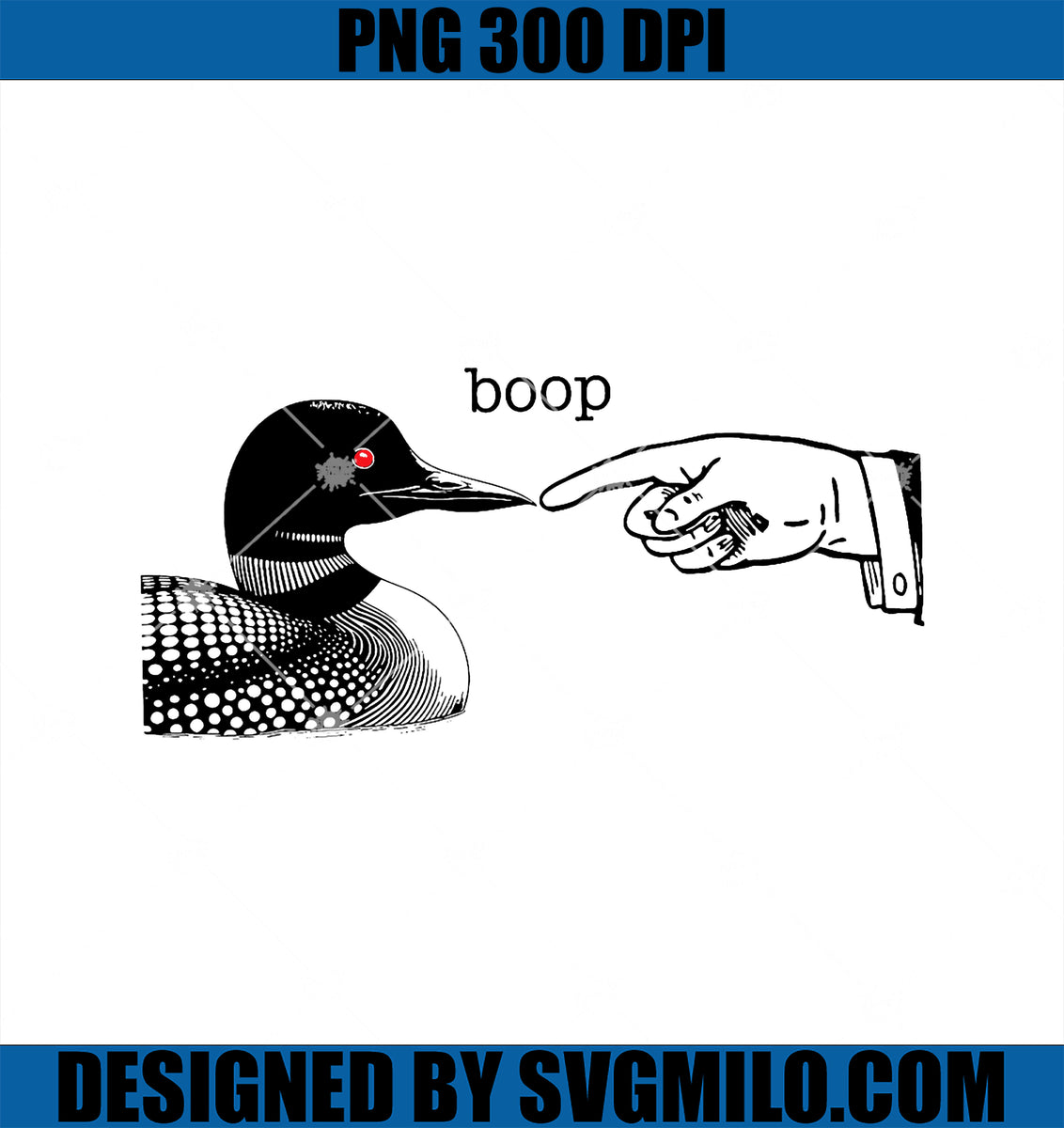 LoonBoopWithPointingHandHumanPNG_WaterBirdLoonLoversPNGcopy_1200x1200 ...