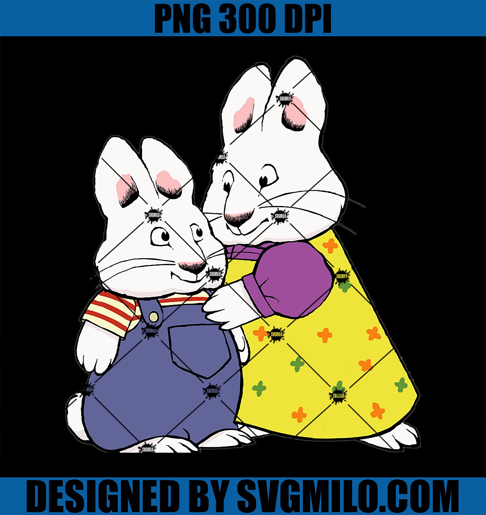 Max And Ruby PNG, Costume Vintage PNG