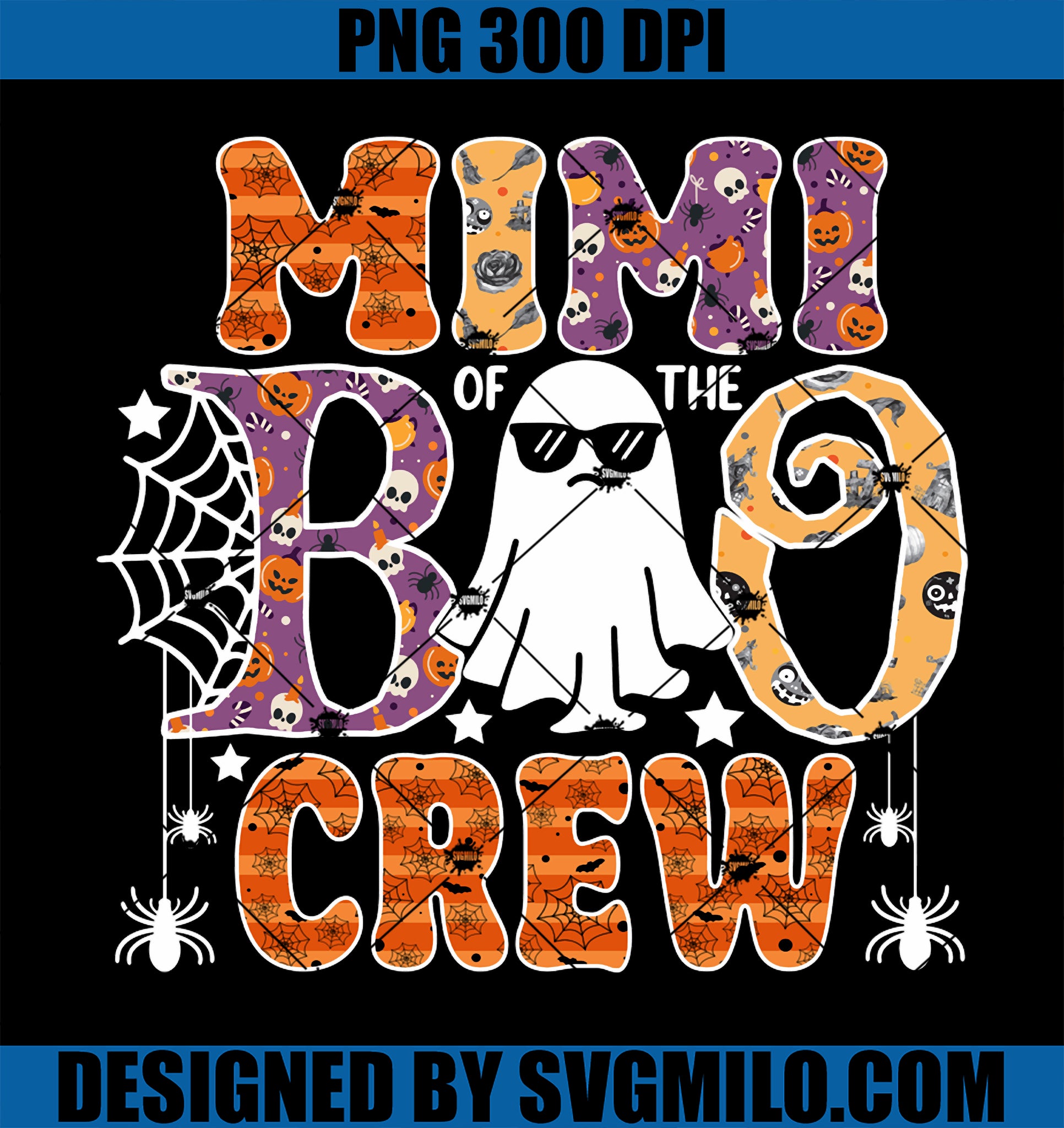 Mimi Of The Boo Crew PNG, Funny Halloween Family Matching PNG