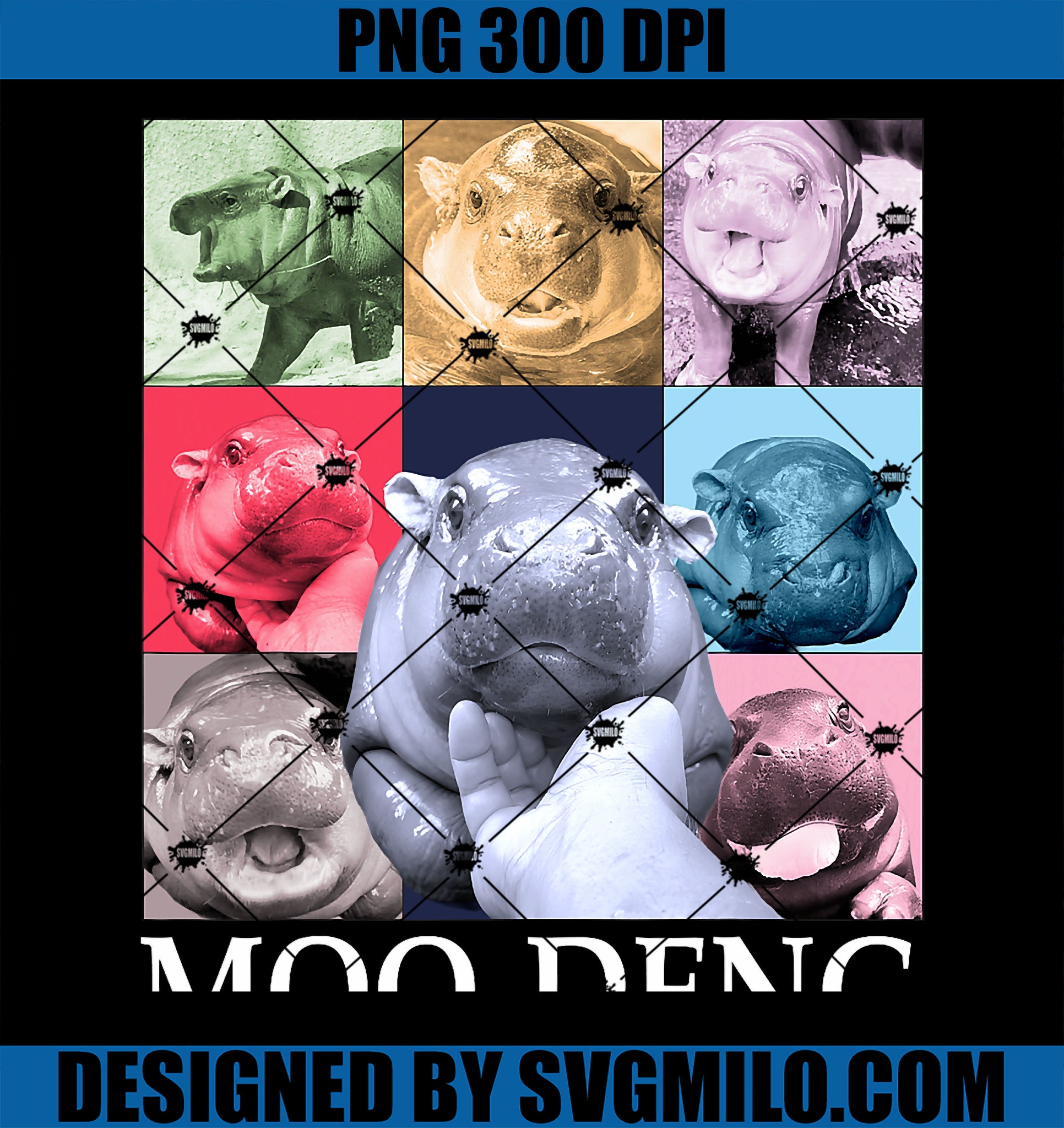 Moo-Deng Era PNG, Baby Hippo Moo Deng Cute Bouncy Pig in Thai ...