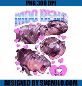 Moo-Deng Hippo The Famous Baby Pigmy Moodeng PNG