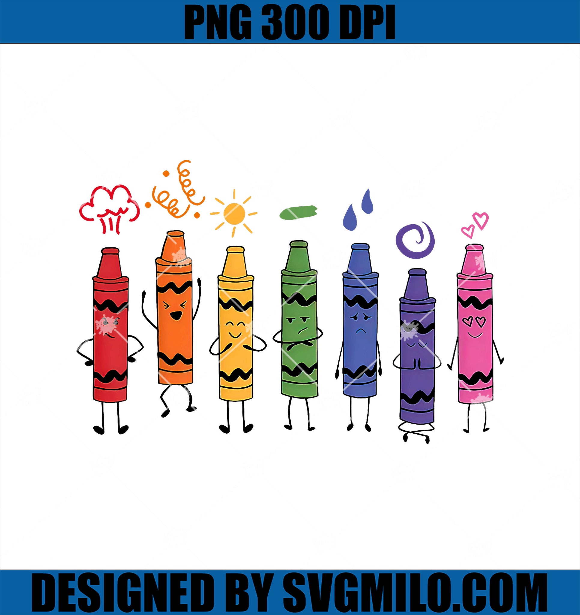 Mood Color PNG, Crayons Teacher PNG