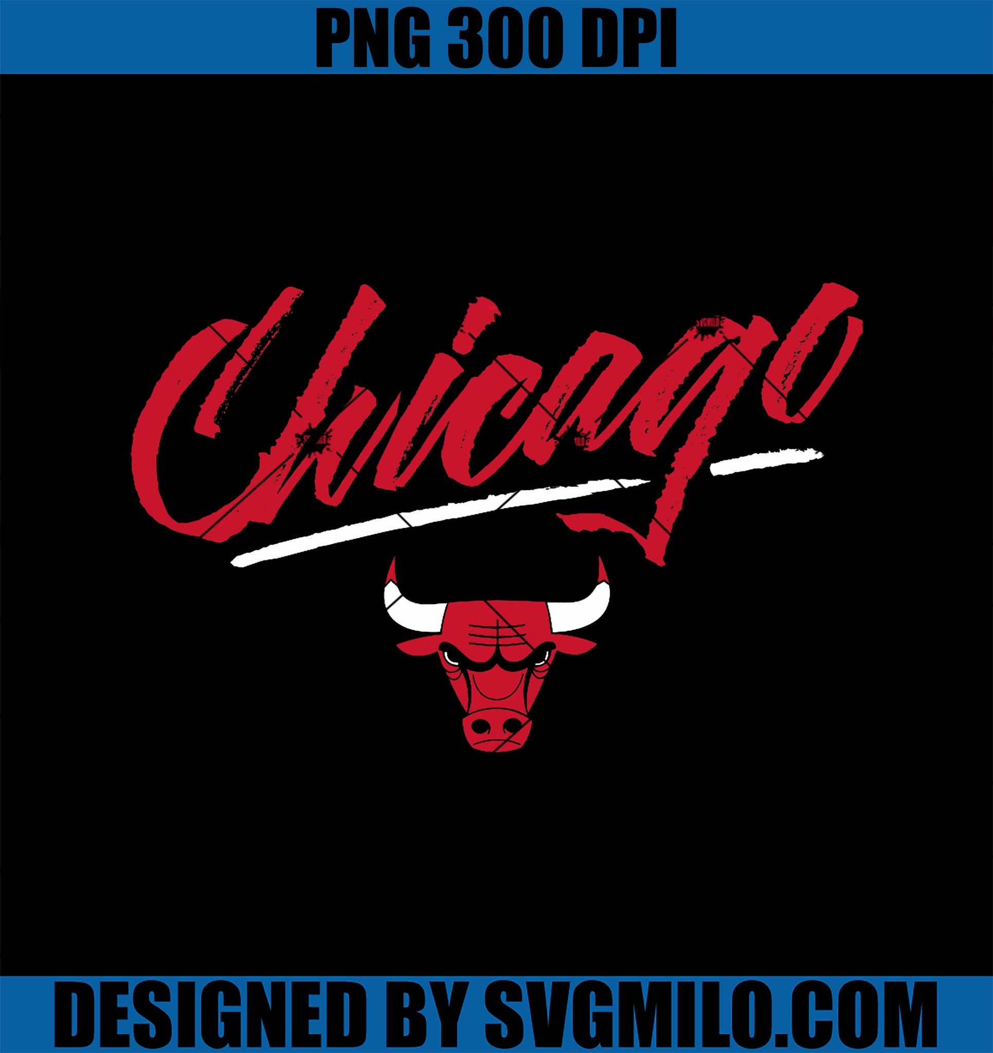 NBA Chicago Bulls PNG, Marker Script PNG