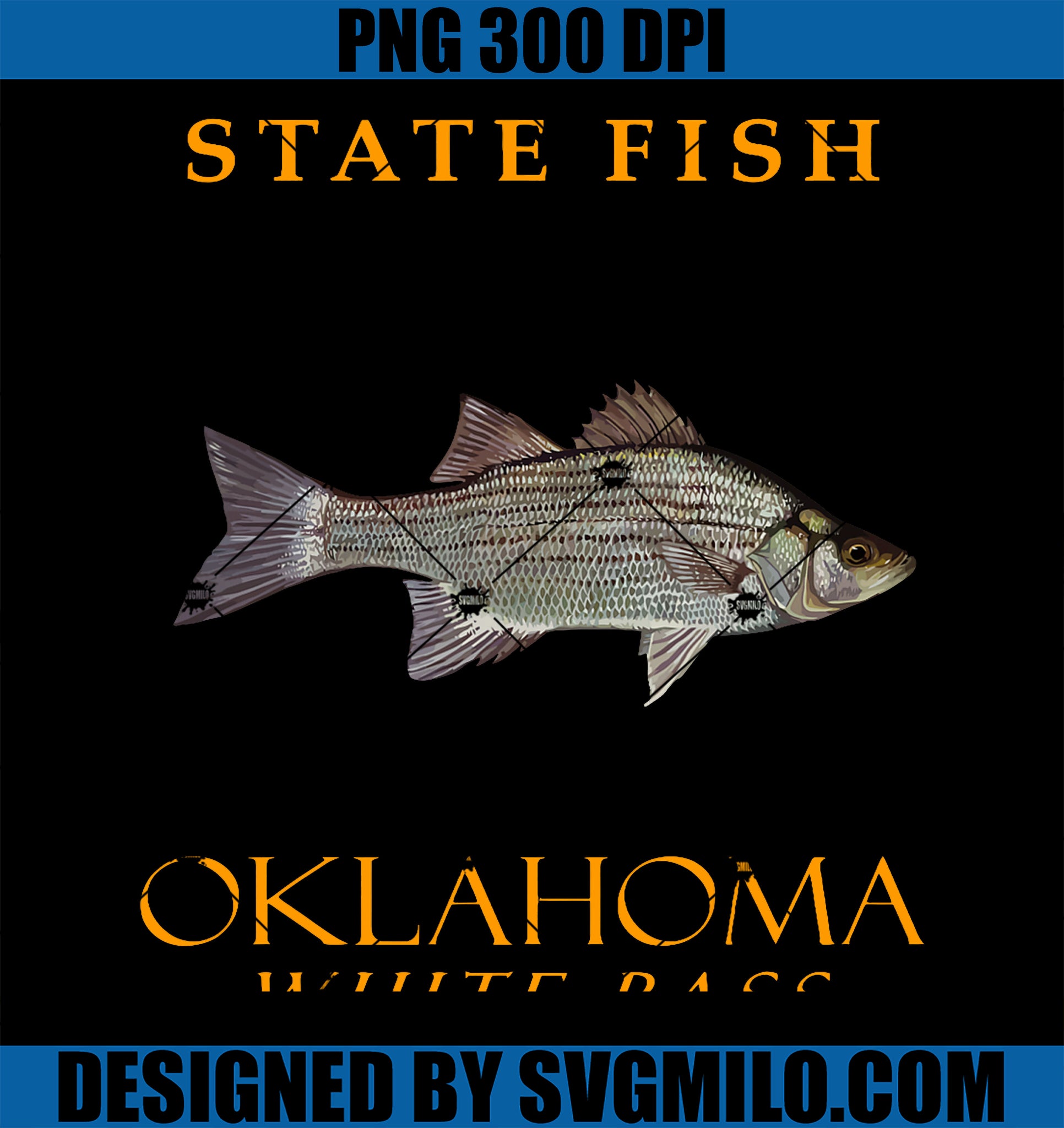 Oklahoma PNG, Territory Fish White Bass PNG