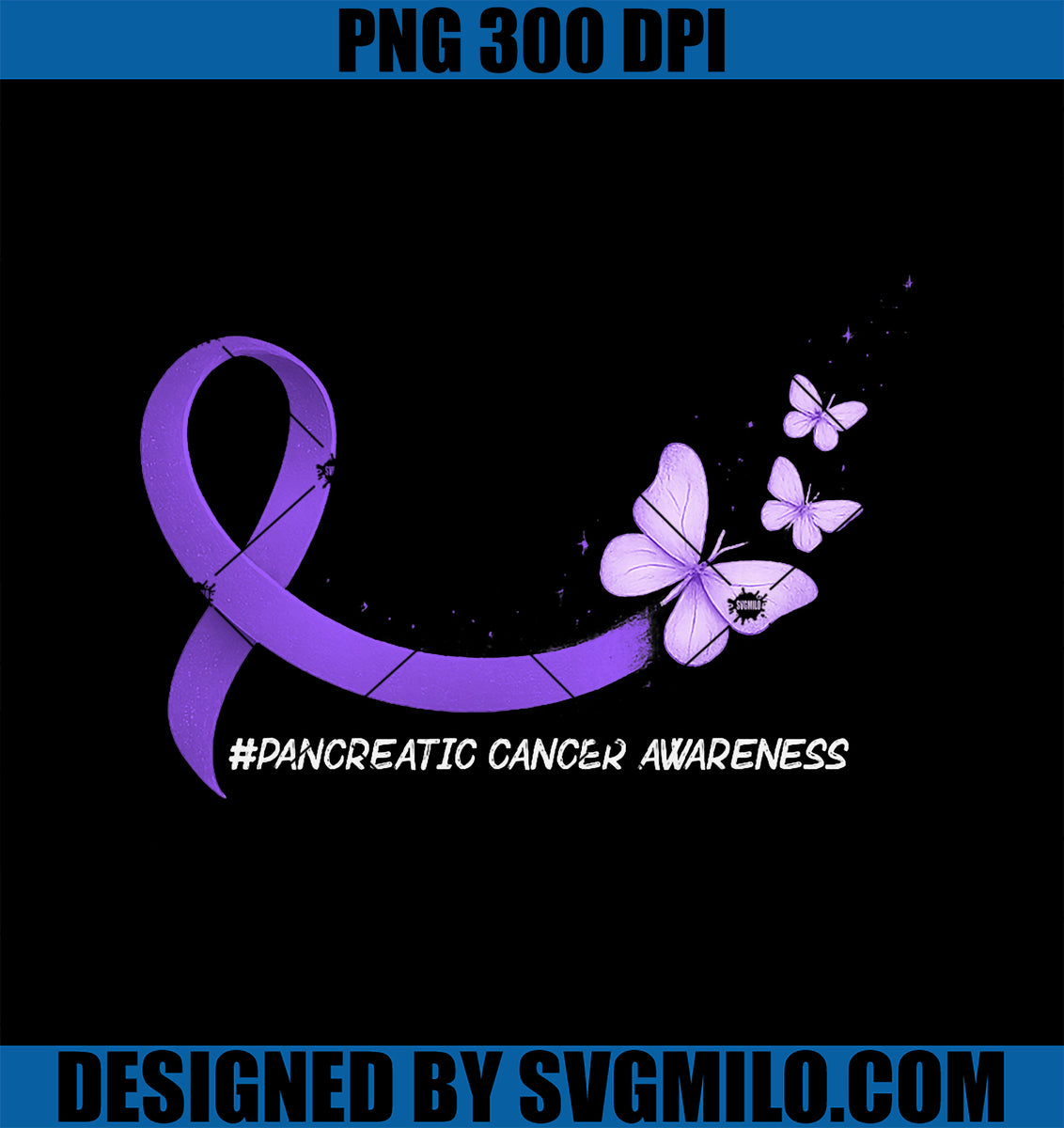 PancreaticCancerAwarenessPNG_RibbonPurpleButterflySupportPNGcopy ...